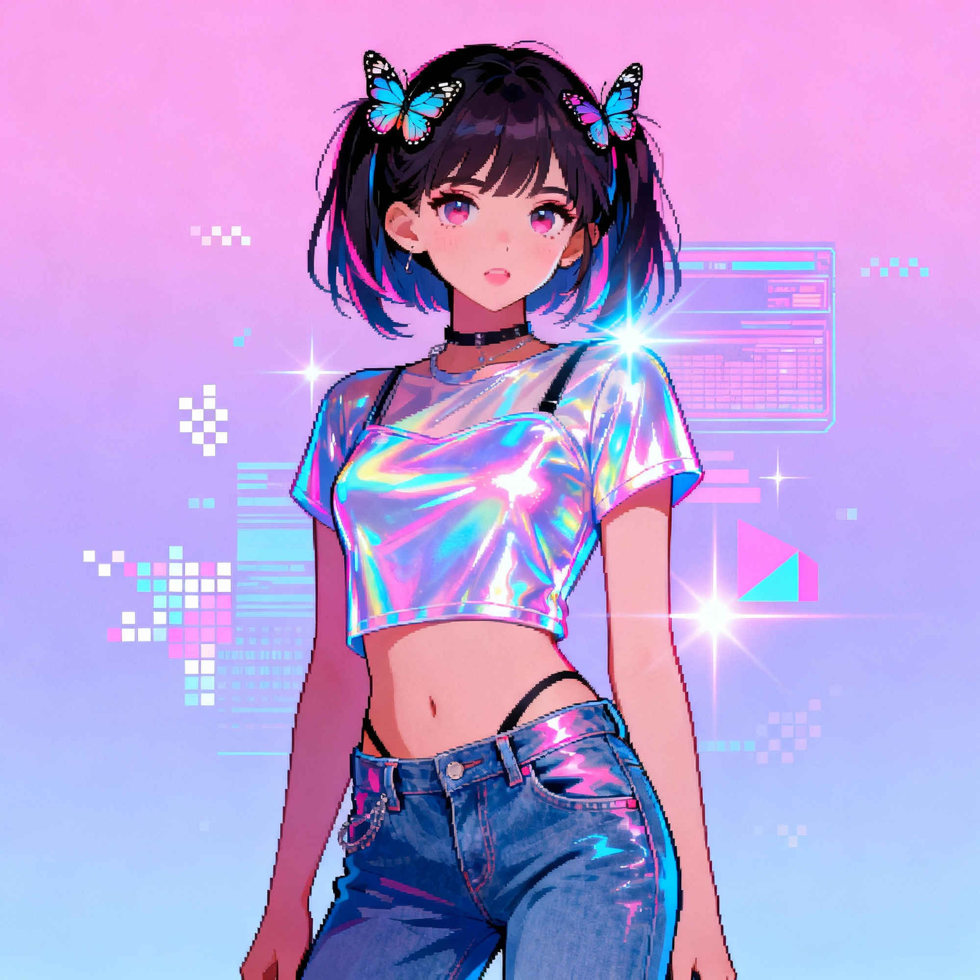 Y2k Girl Drawings - AI Generated Art