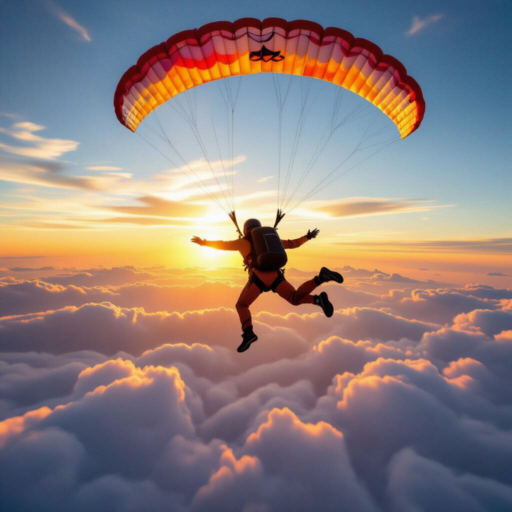 Skydiving Pictures - Create Your Own AI Art