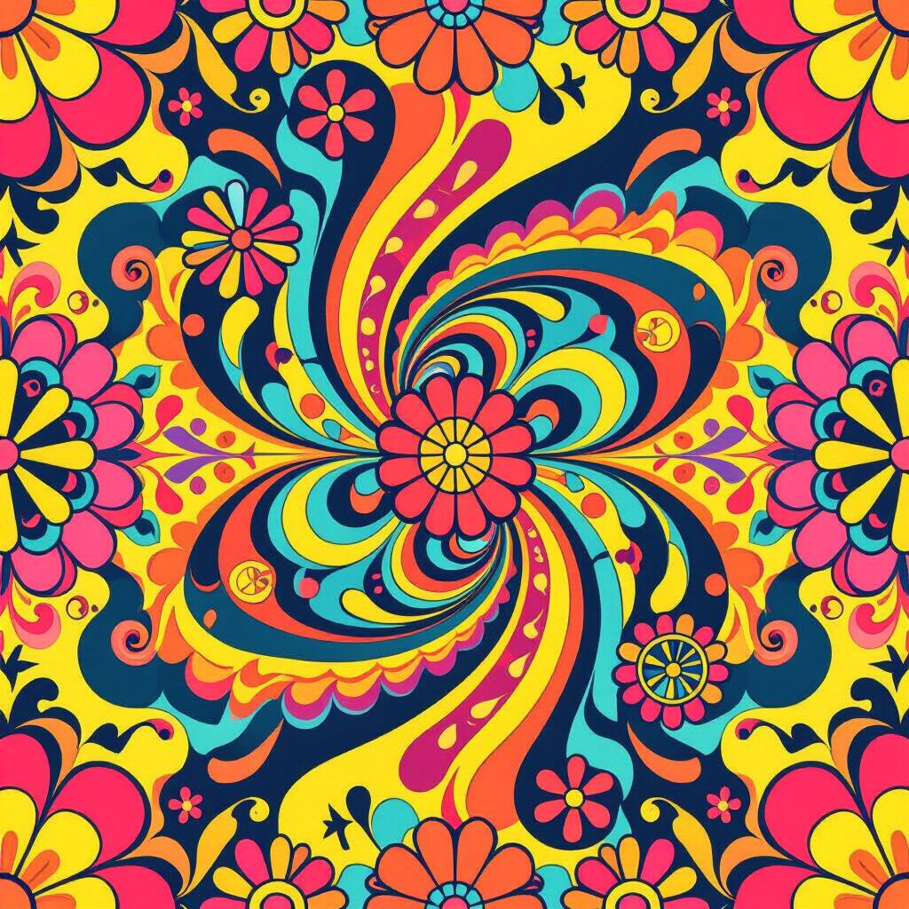 Hippie Wallpaper - Create Your Own Groovy Designs With AI
