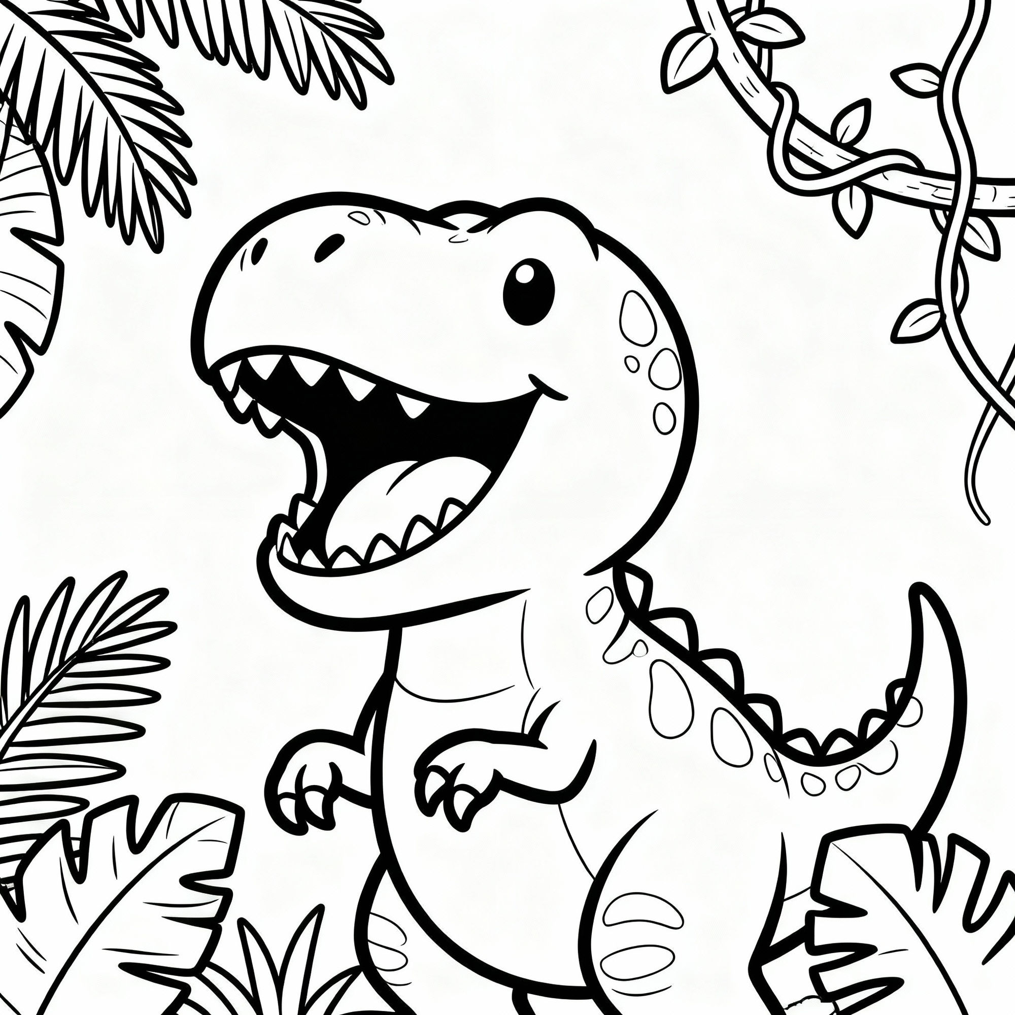 Dinosaur Coloring Pictures - Create Your Own AI Art