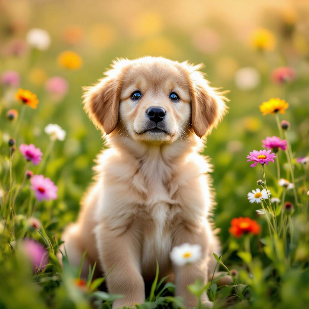 Cute Puppy Dog Wallpapers - AI Generated