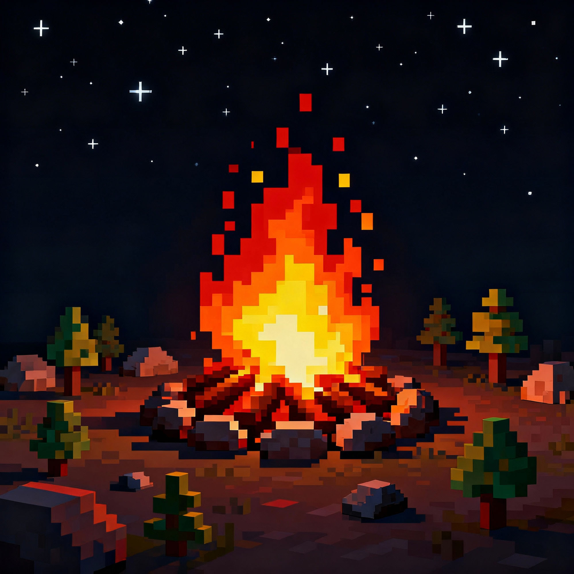 Fire Pixel Art - Create And Explore With AI