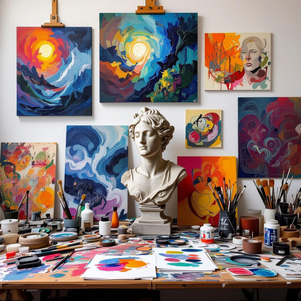 Studio Art Degree - AI Generated Art Gallery