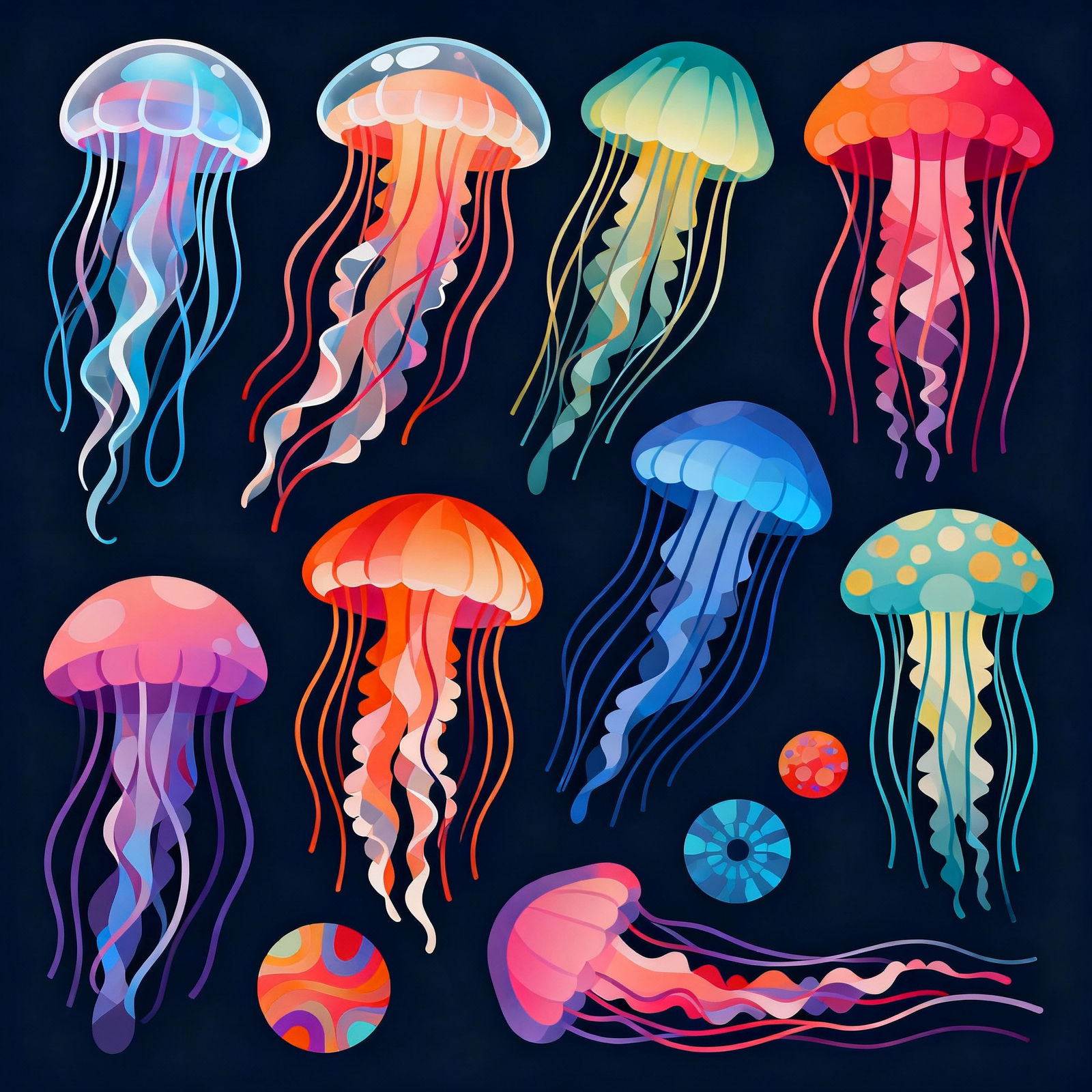 Jellyfish Clip Art - Create Unique Designs With AI