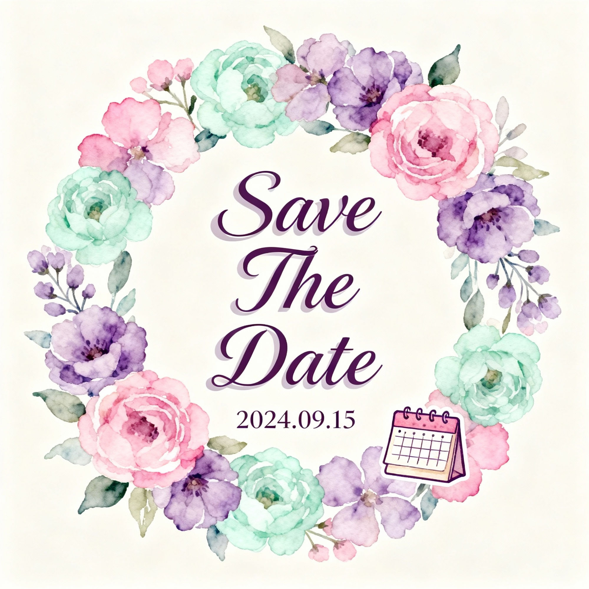 Clip Art Save The Date - AI Generated Designs