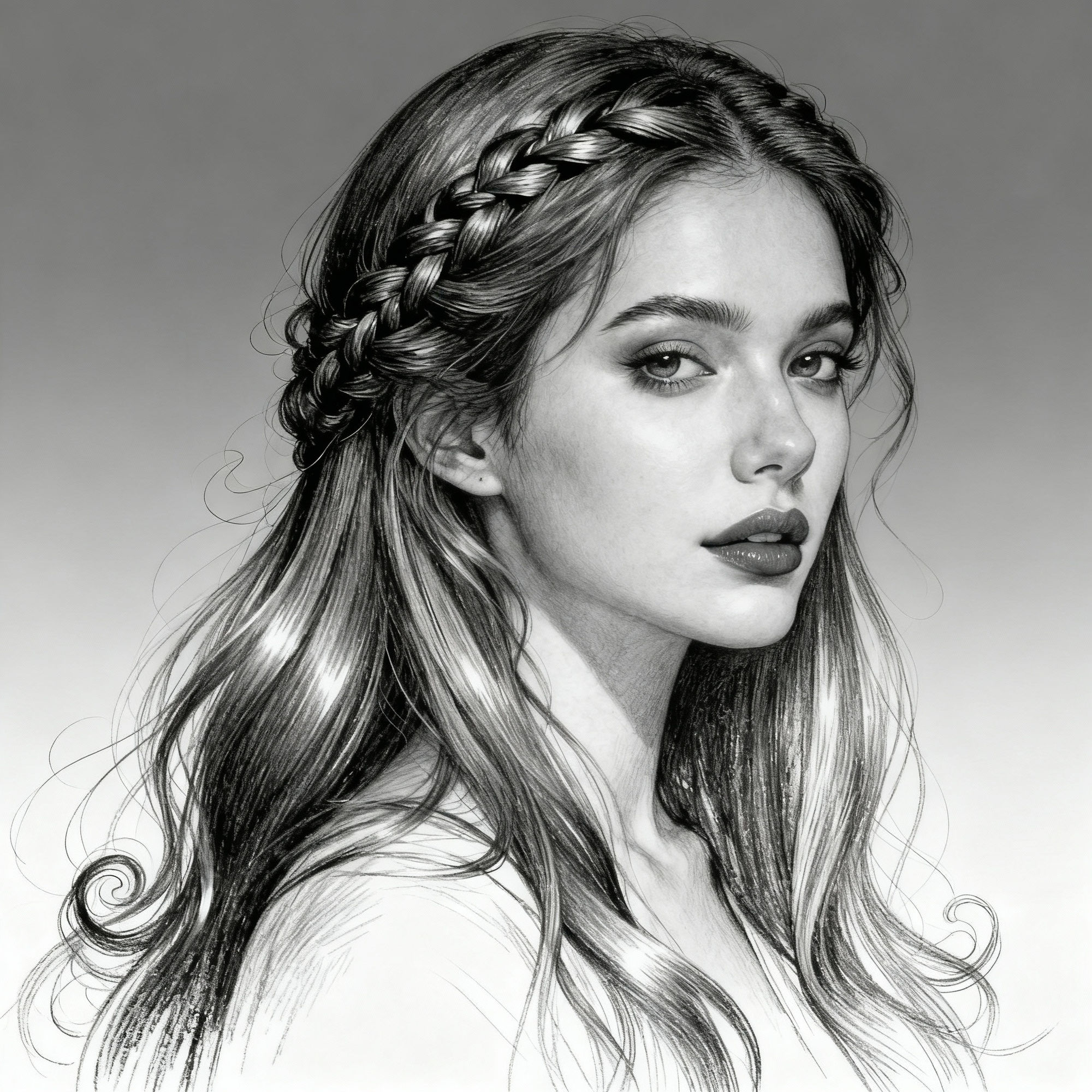 Female Drawing Hair Art - Create Unique Hairstyles With AI