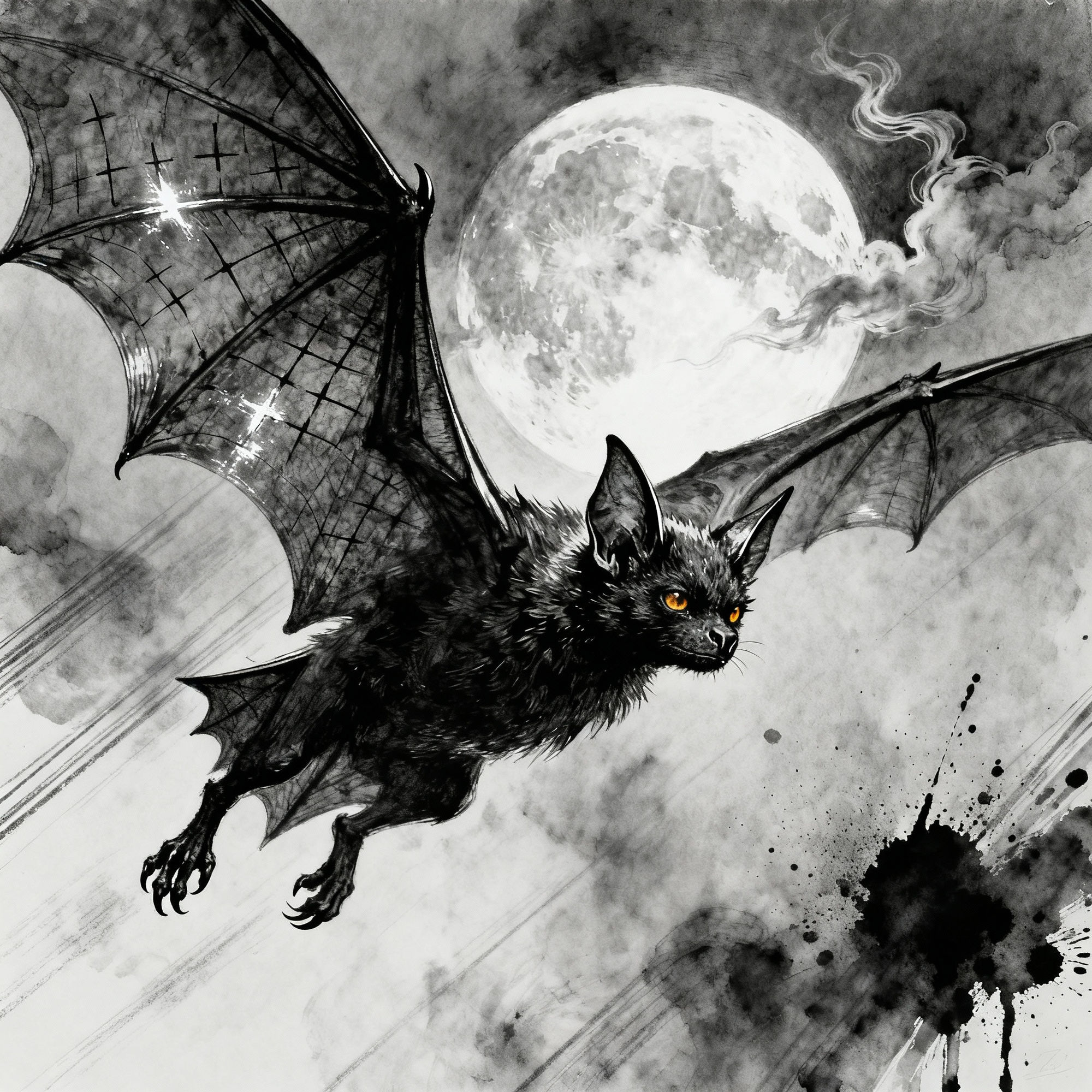 Bat Drawings - AI Generated Art | Create Your Own