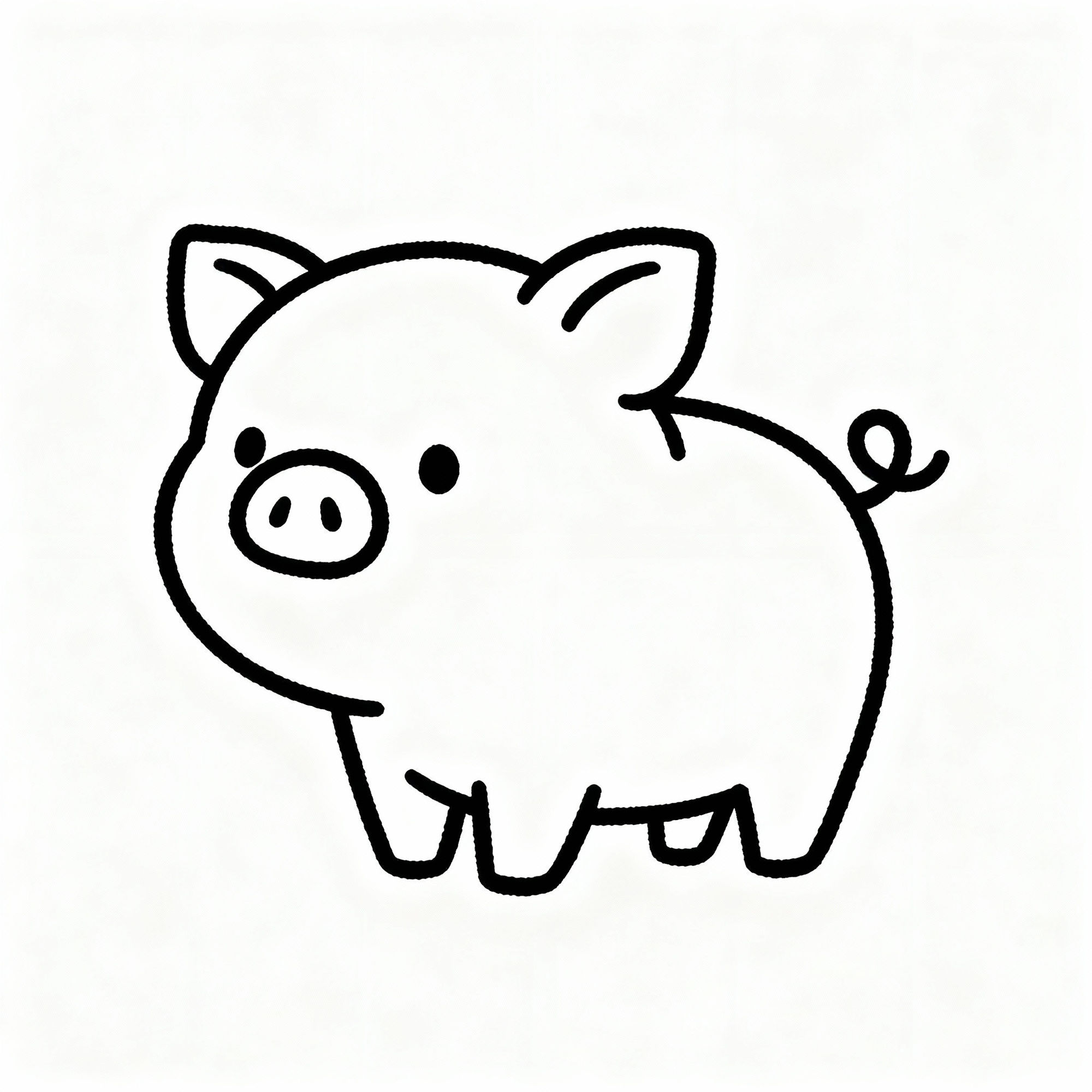Simple Pig Drawings - Create Cute Pig Art With AI