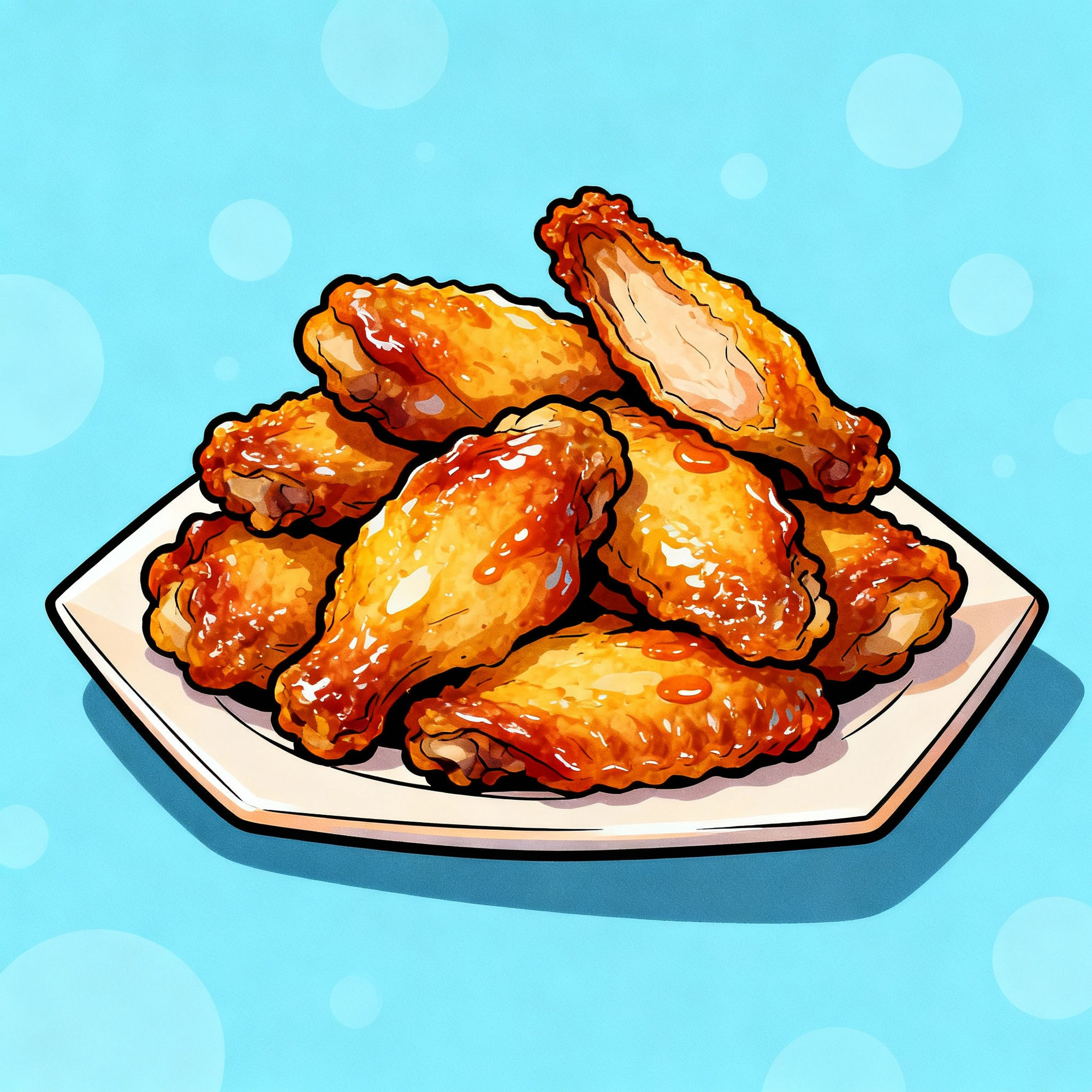 Chicken Wings Drawing - AI Art Gallery