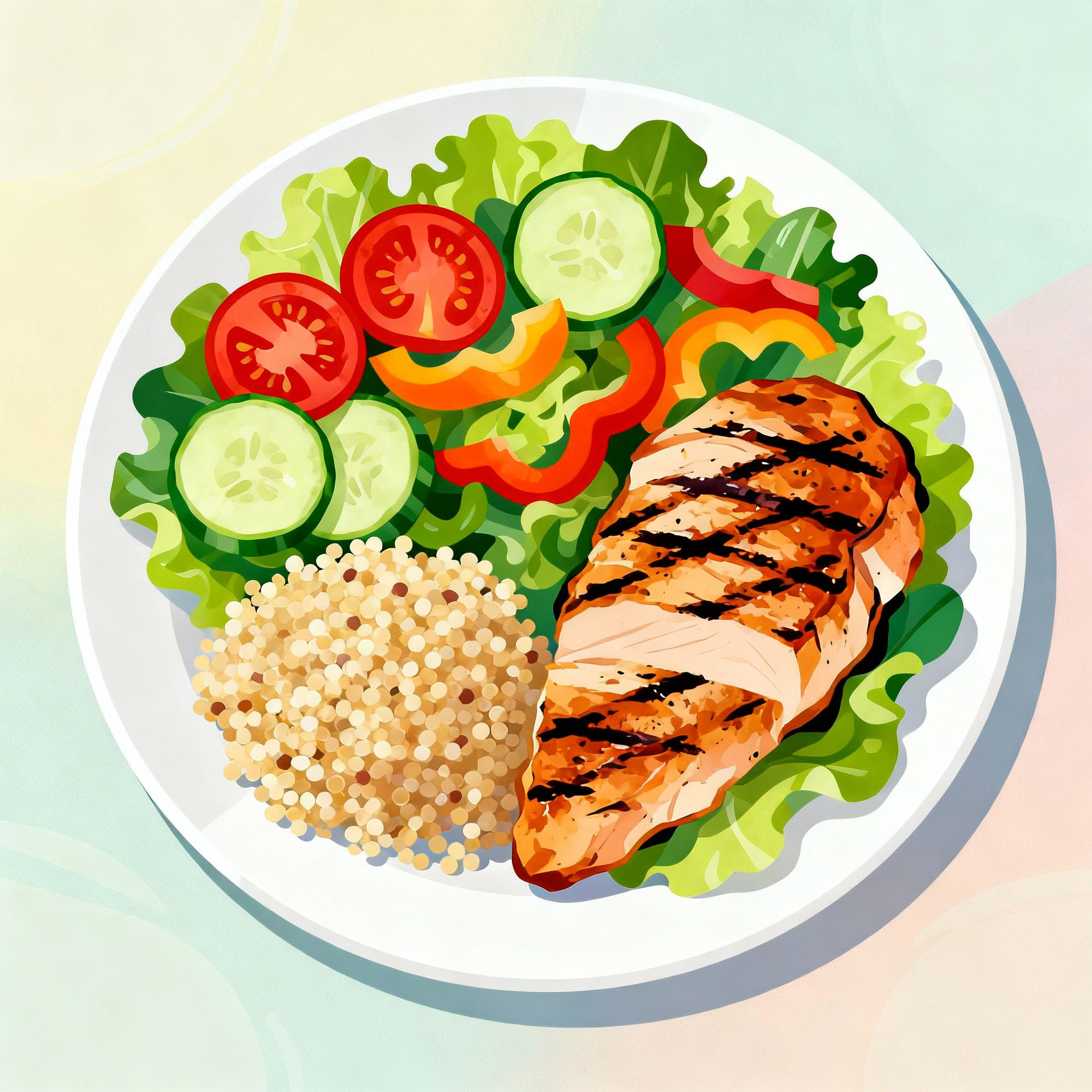 Healthy Food Drawings - AI Art Gallery