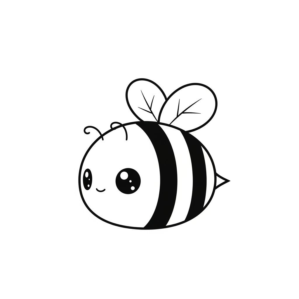Easy Bee Drawing Gallery - Create Adorable Bee Art