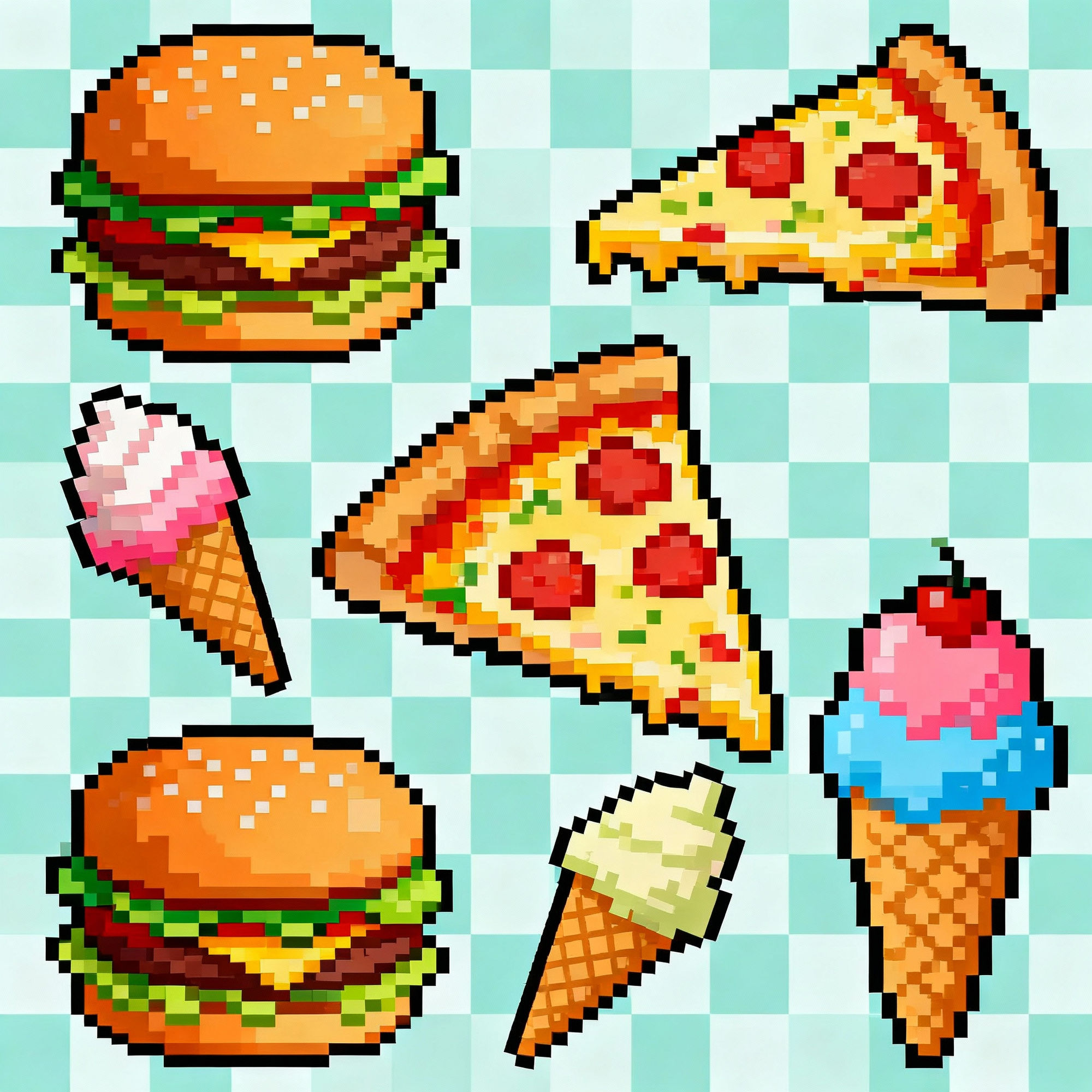 Pixel Art Food - Create Your Own Delicious Images