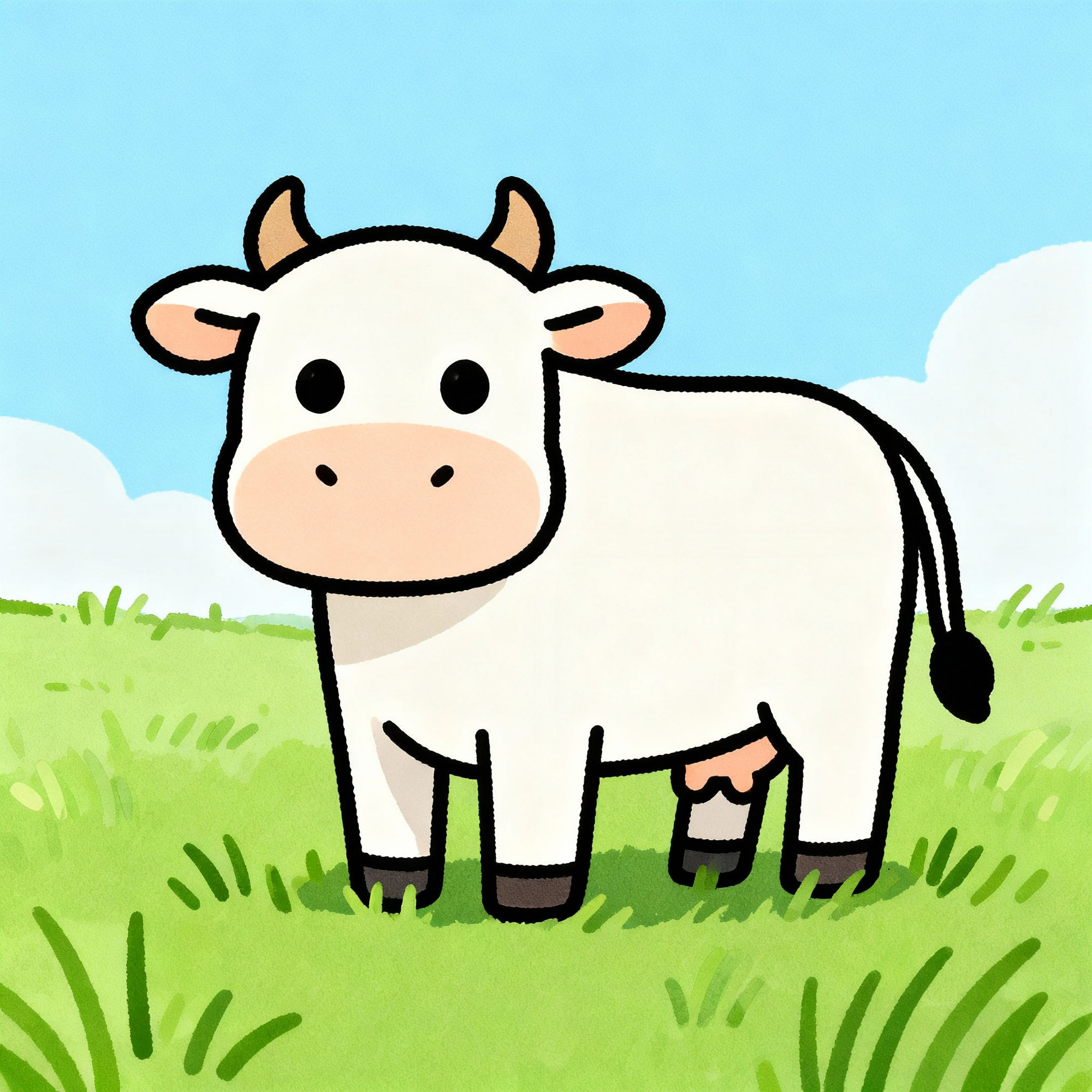 Easy Cow Drawings - AI Generated Art