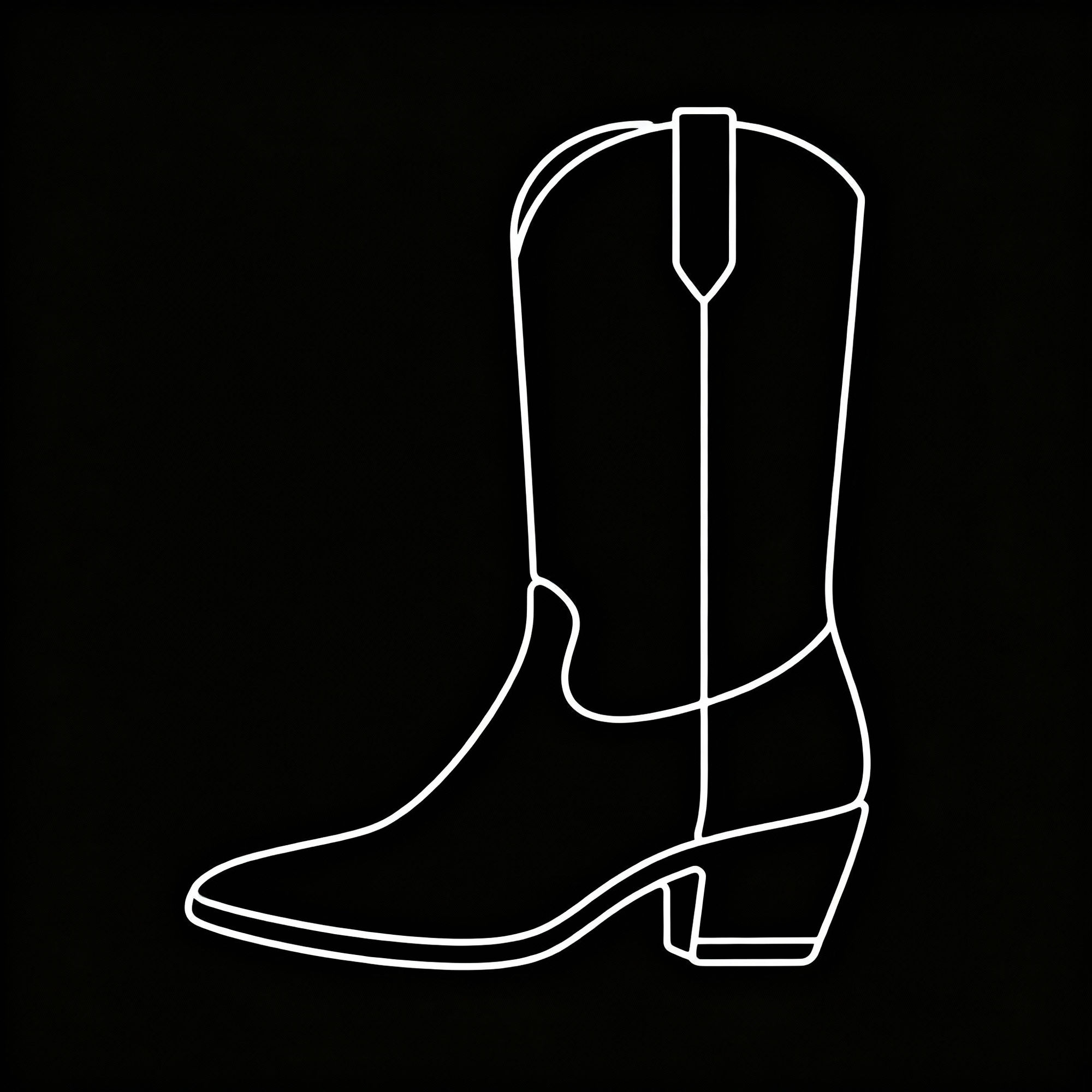 Simple Cowboy Boot Drawings - AI Art Gallery