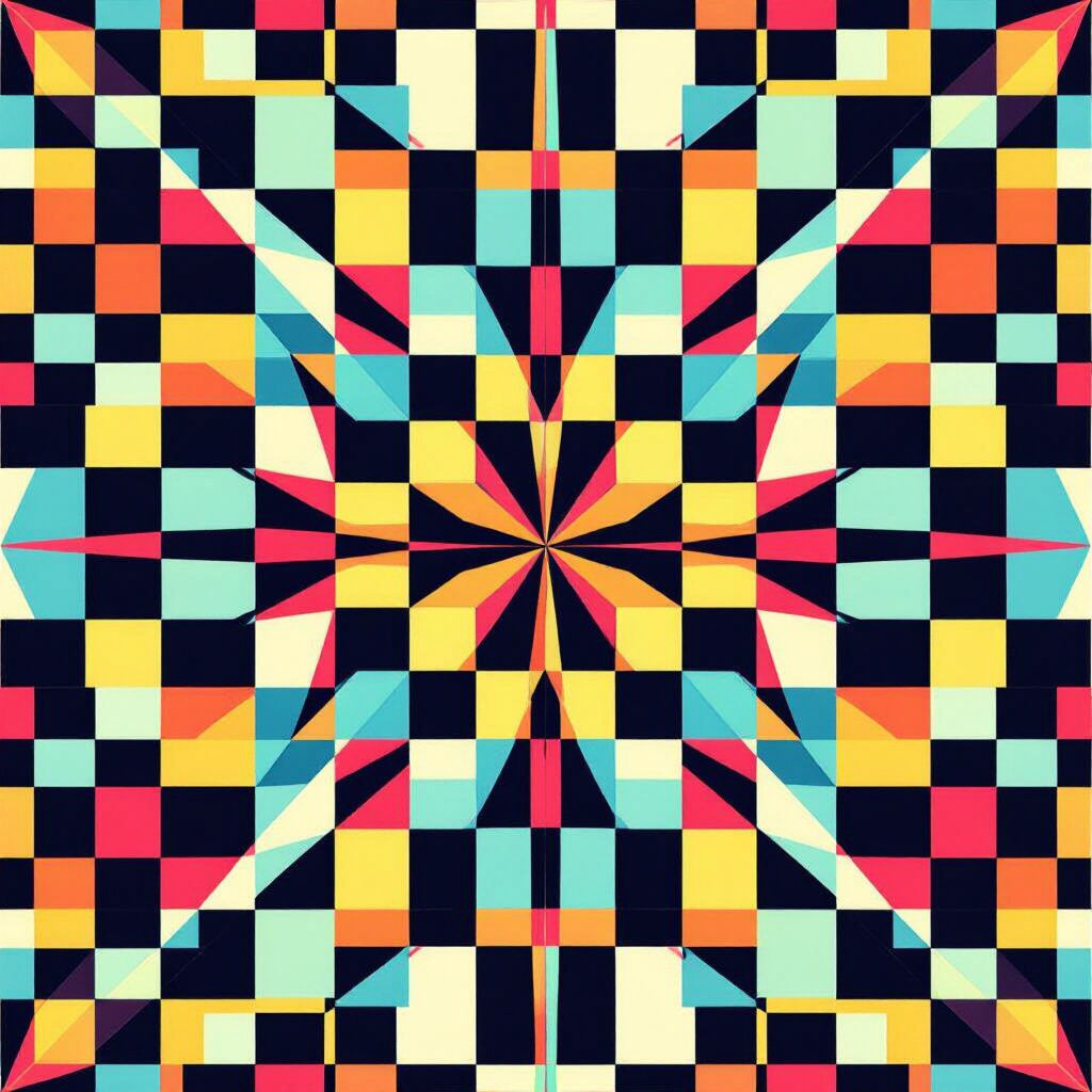 Checkered Wallpaper - AI Generated Designs