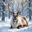 Realistic Reindeer Drawings - AI Generated Art