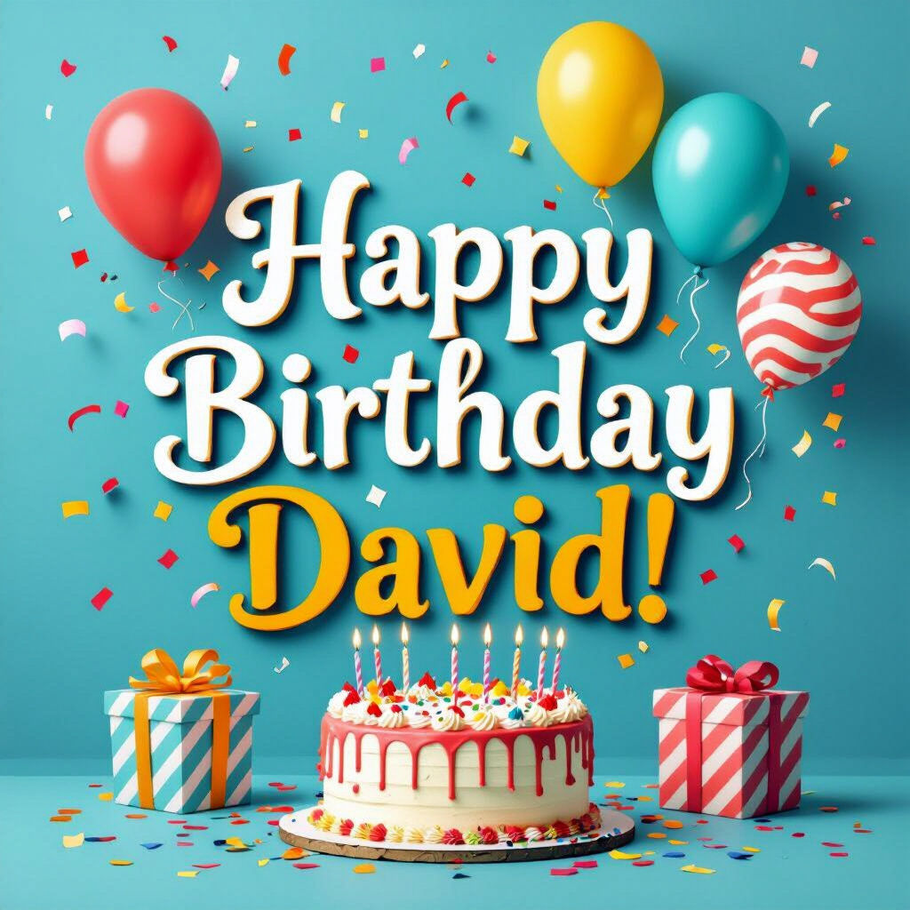 Happy Birthday David Images - AI Generated & Customizable
