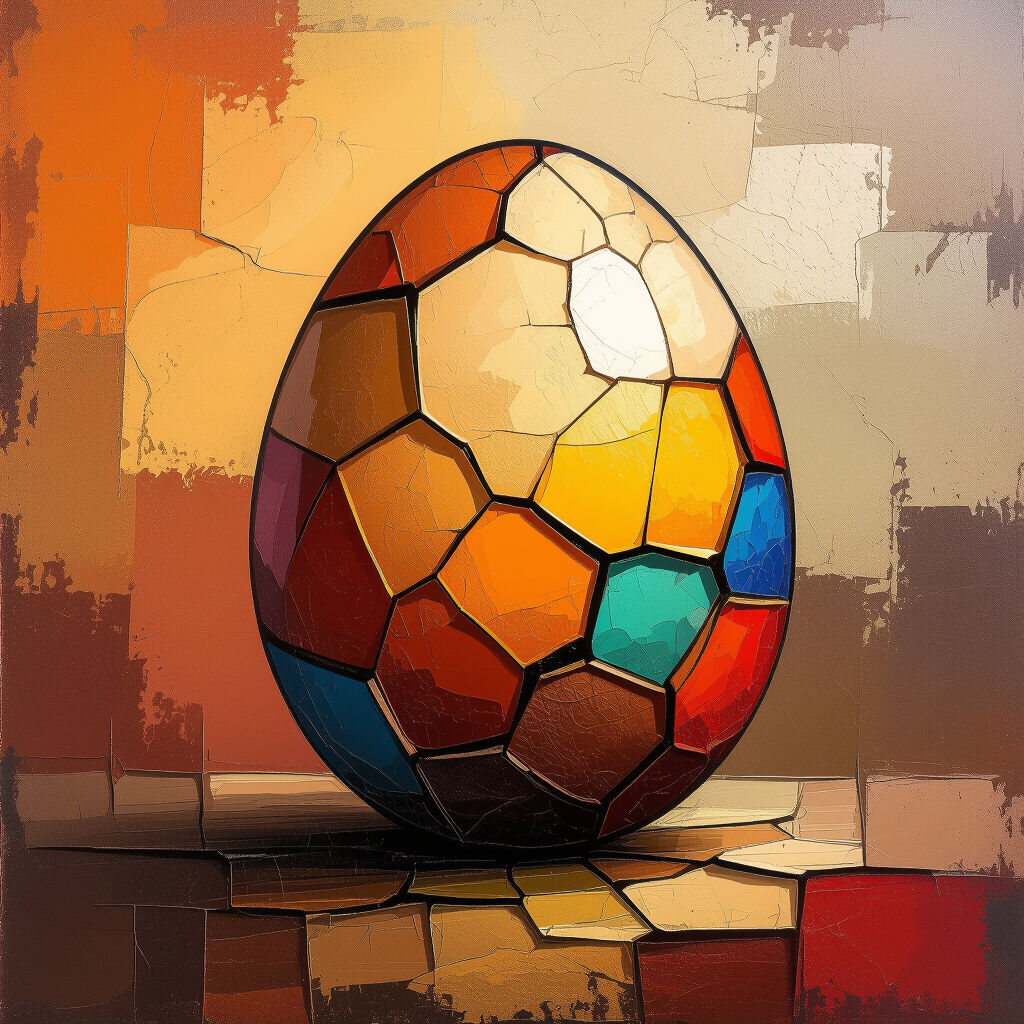 Burnt Egg Art Style - Unique AI Art