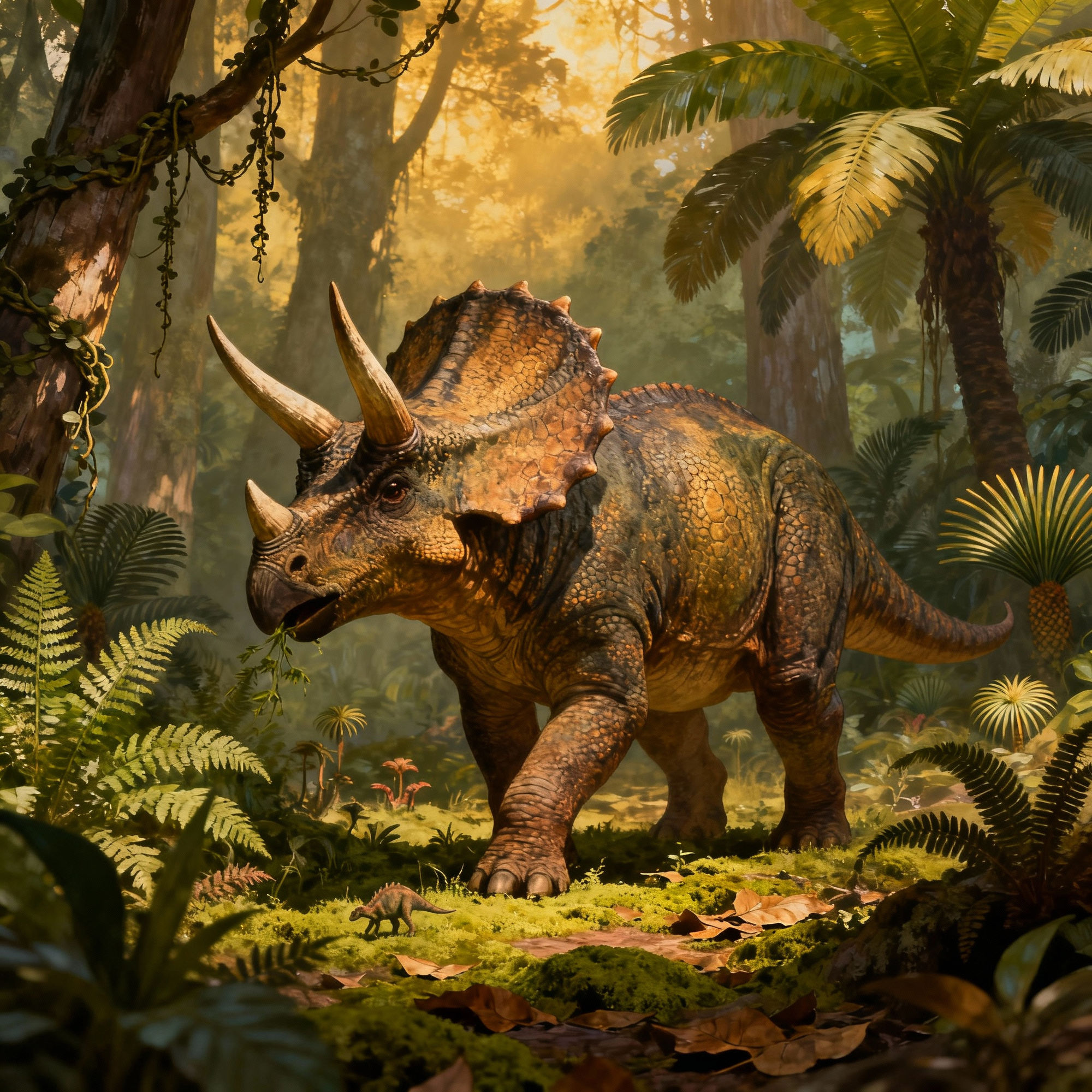 Triceratops Drawing - AI Generated Art