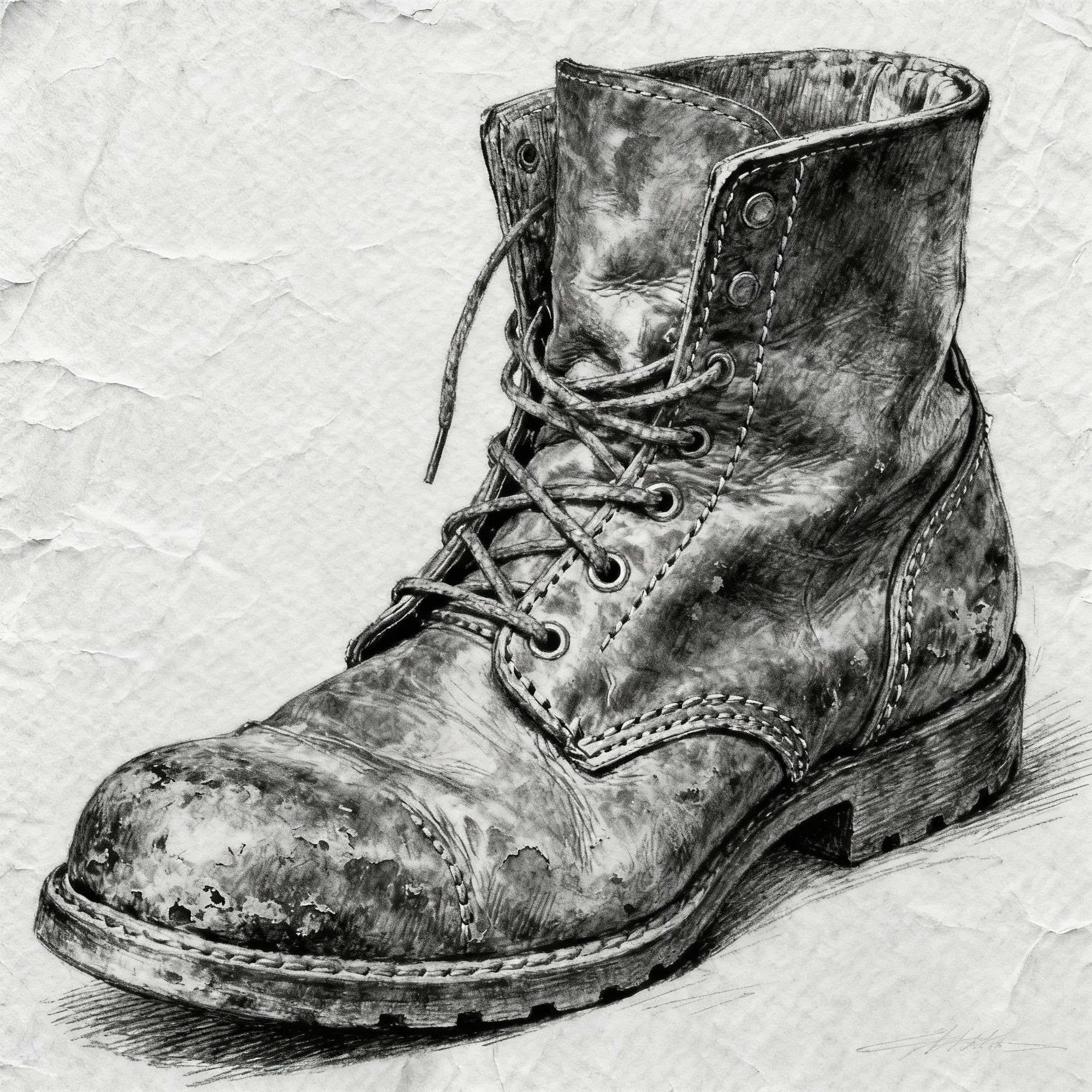 Boot Drawing AI Art - Create & Explore
