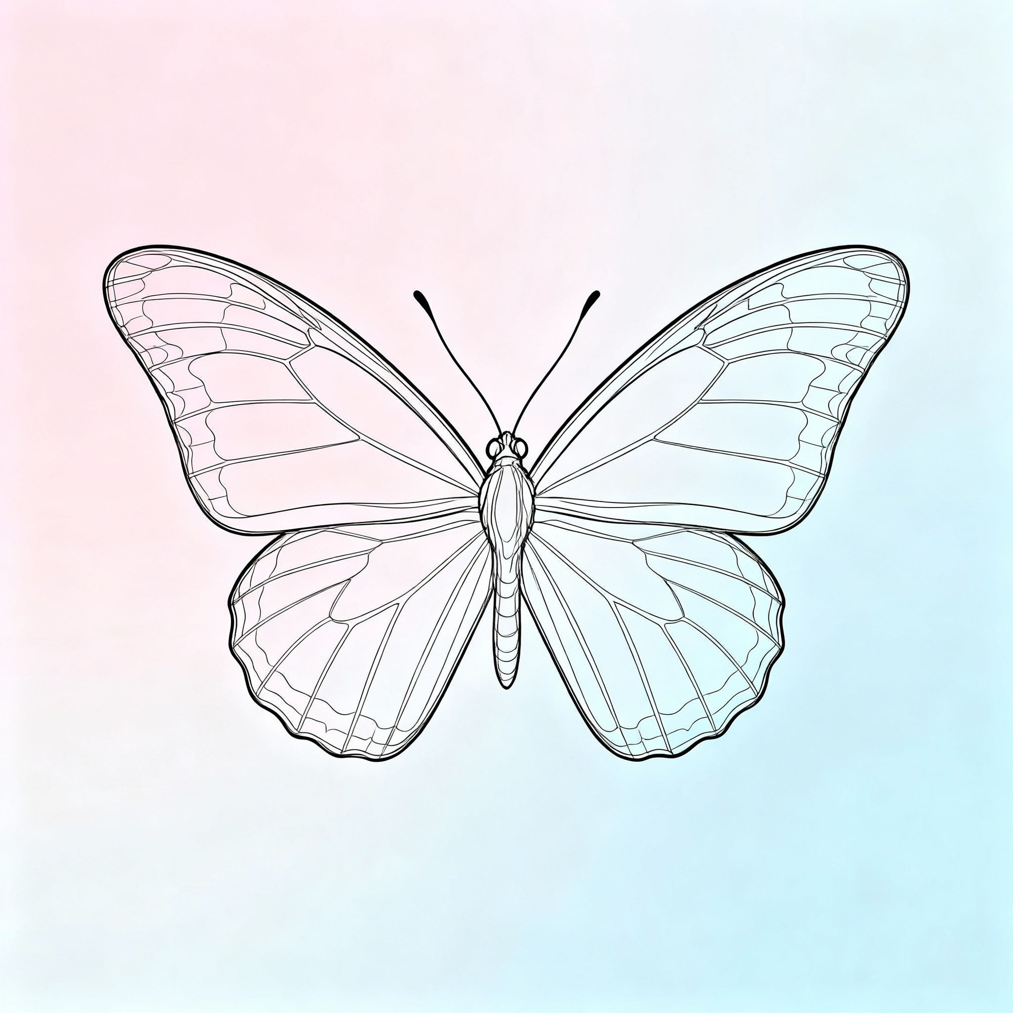 Easy Butterfly Drawings - AI Generated Art