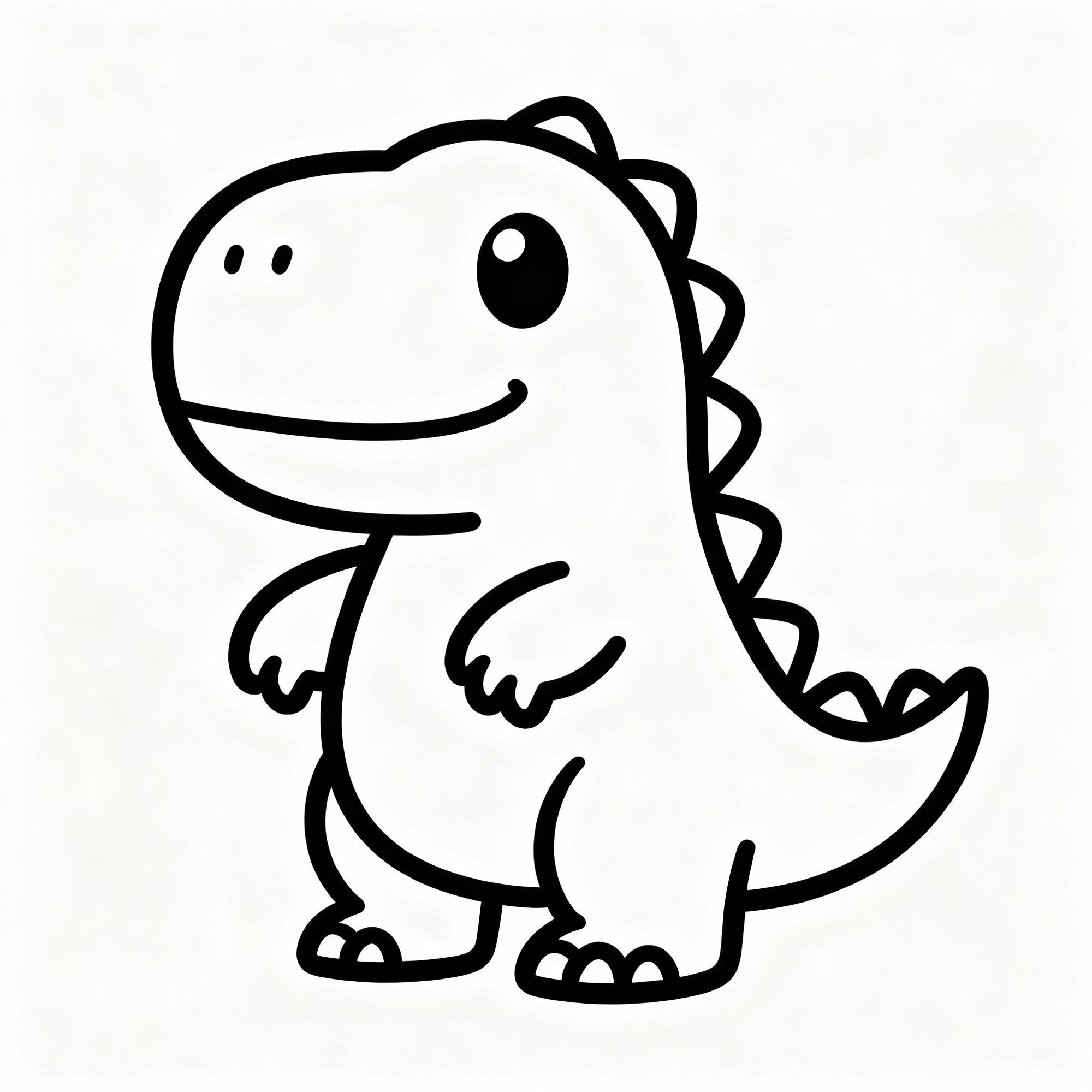 Easy Dino Drawings - Simple Dinosaur Art