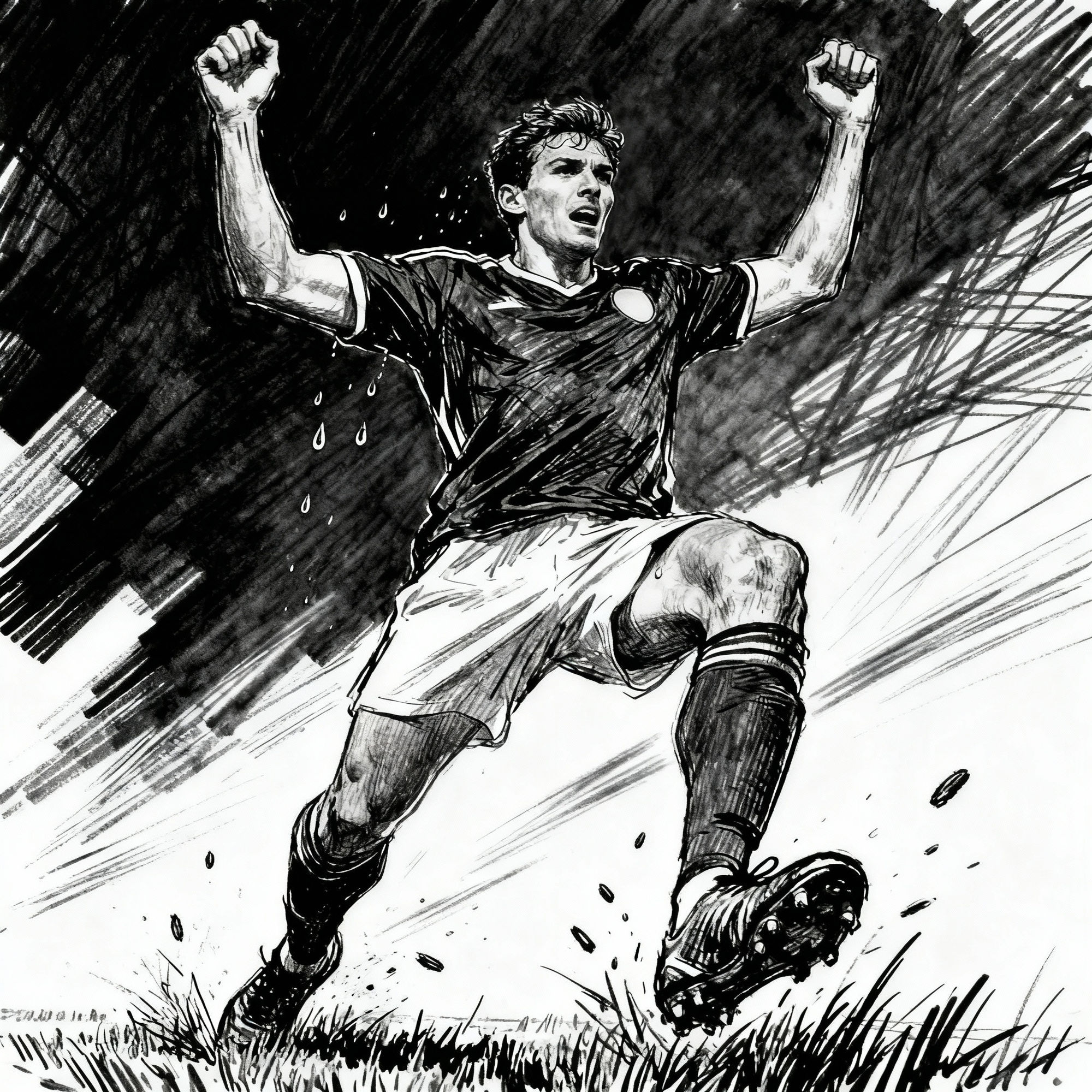 Football Player Drawings - AI Art Generator