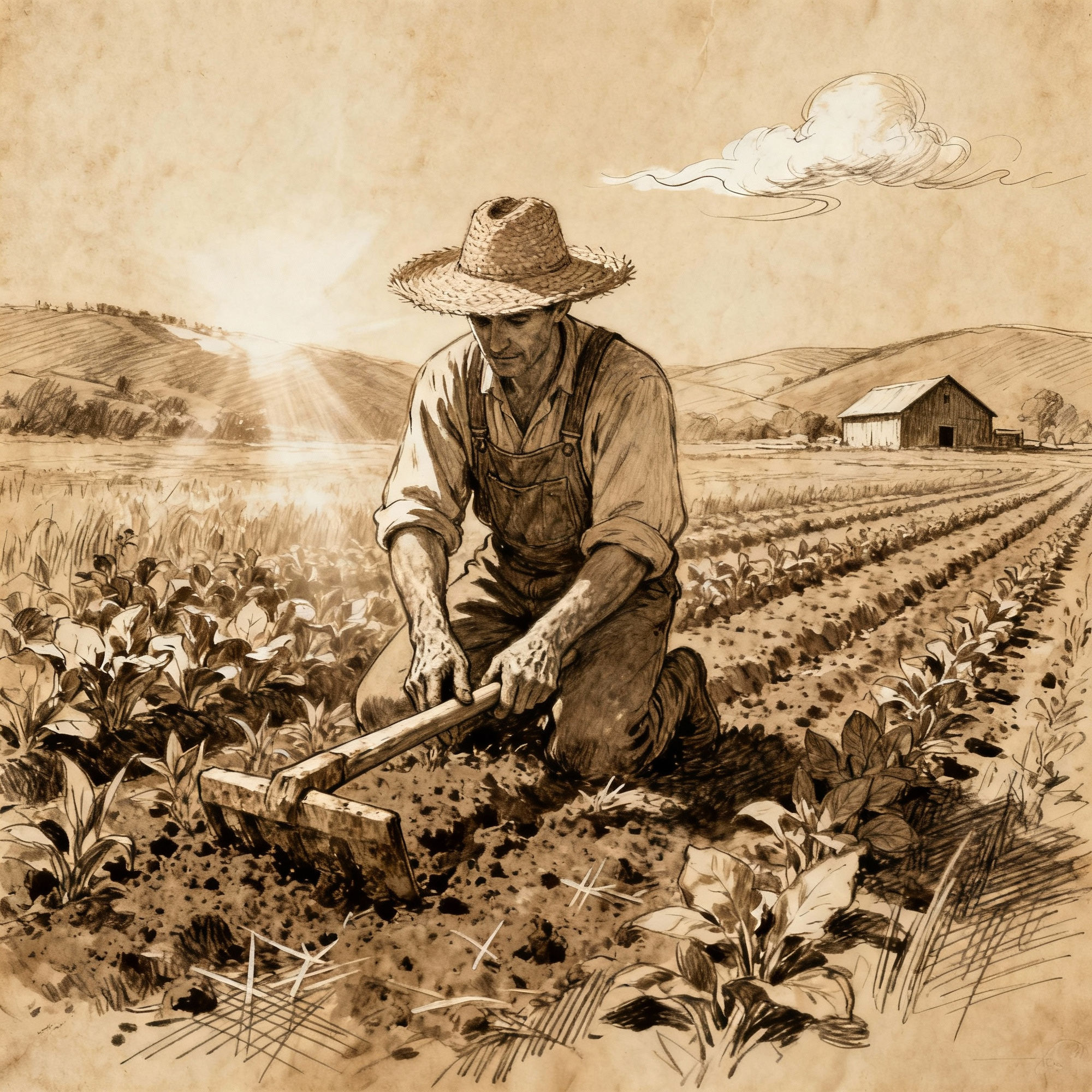 Farmers Drawing - Create Your Own AI Art