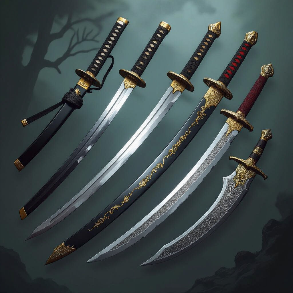 Types Of Swords Gallery - AI Generated Images