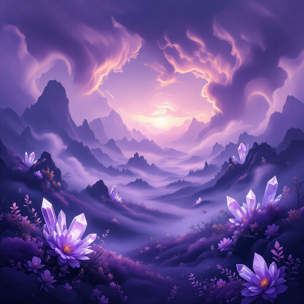 Aesthetic Purple Wallpapers - Create Yours With AI