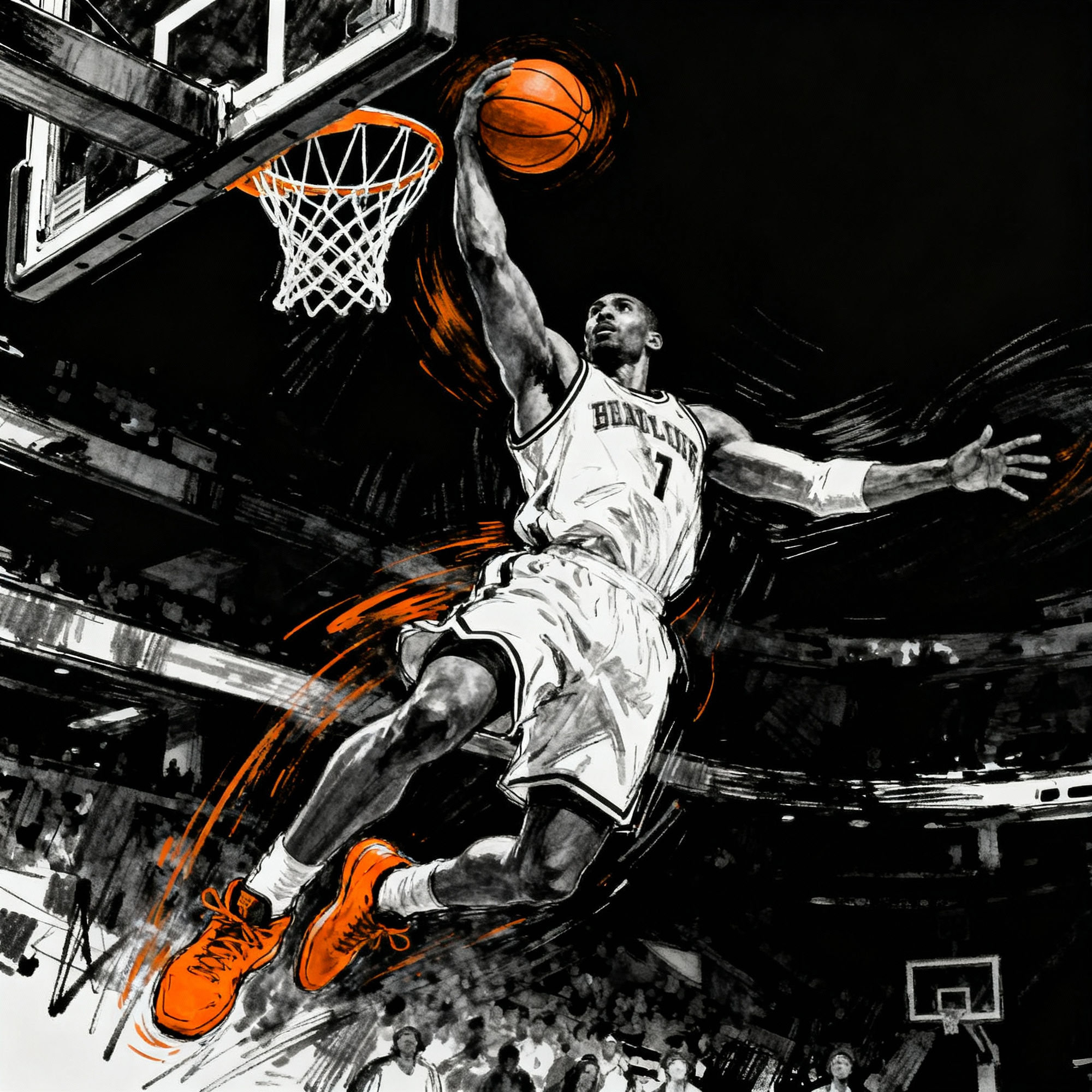 Basketball Player Drawings - AI Art Gallery
