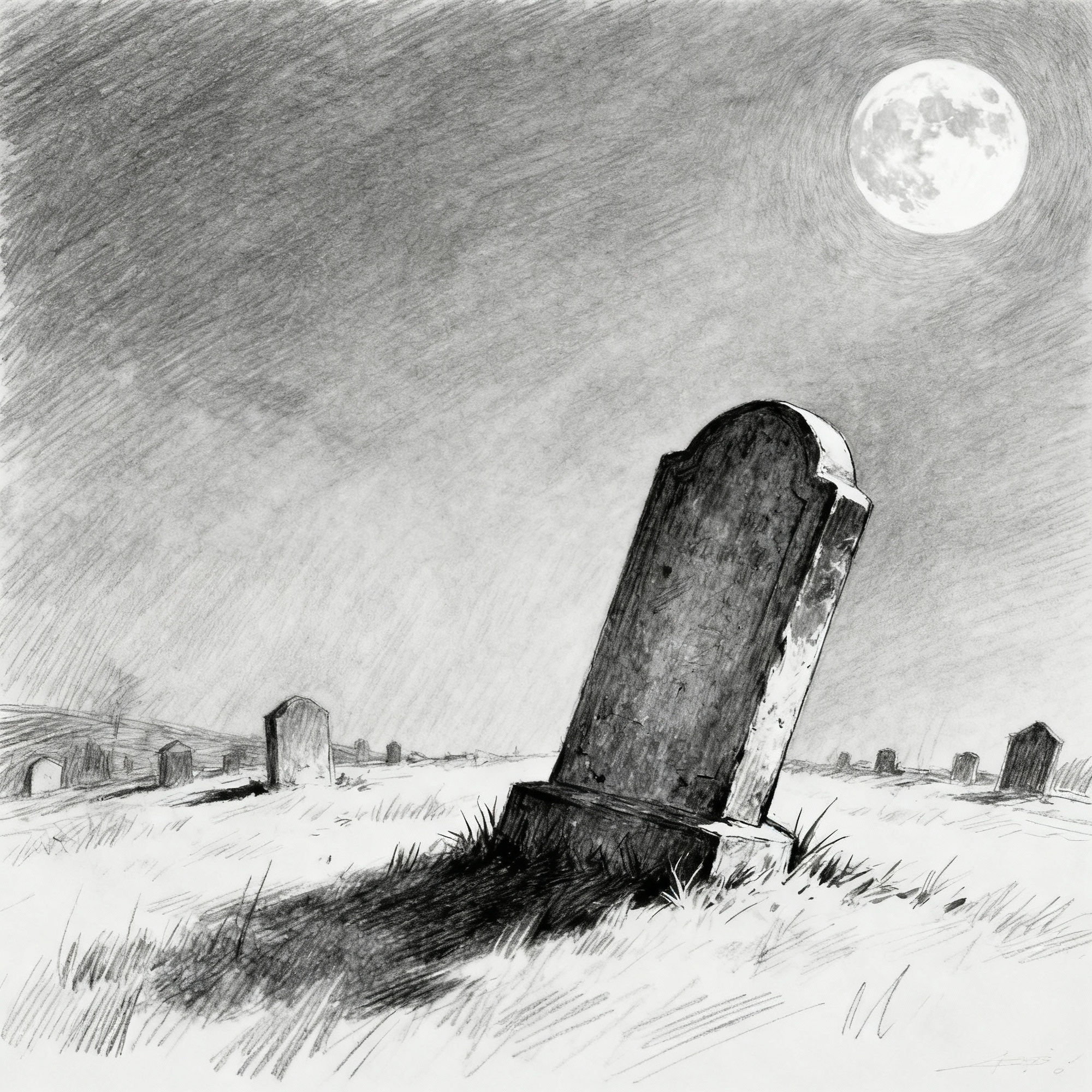 Graveyard Drawing Easy - AI Art Gallery