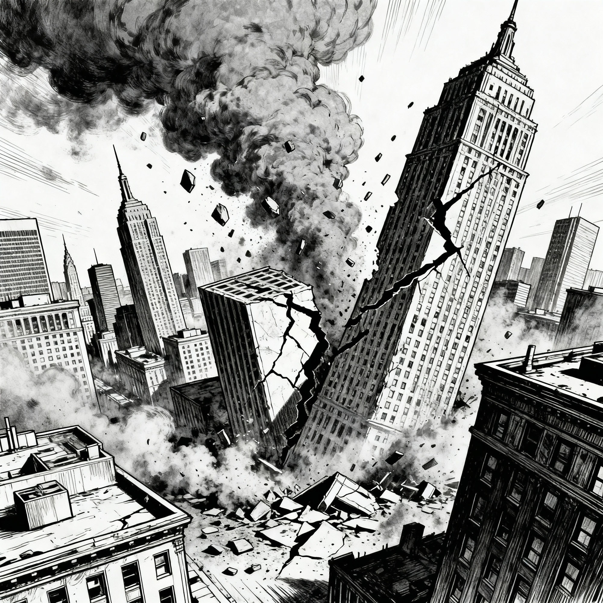 Earthquake Drawings - AI Art Gallery | Nightcafe