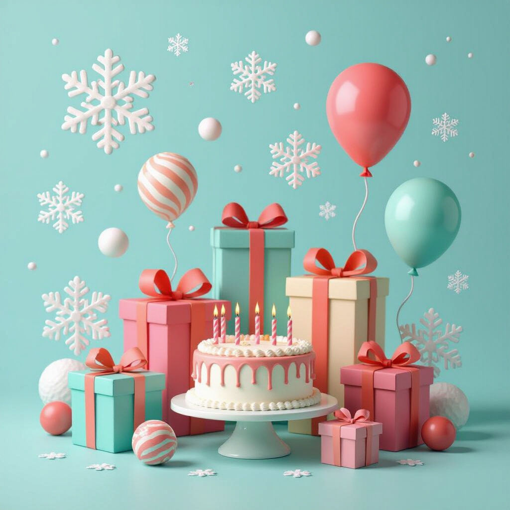 Christmas Birthday Images - AI Generated Art