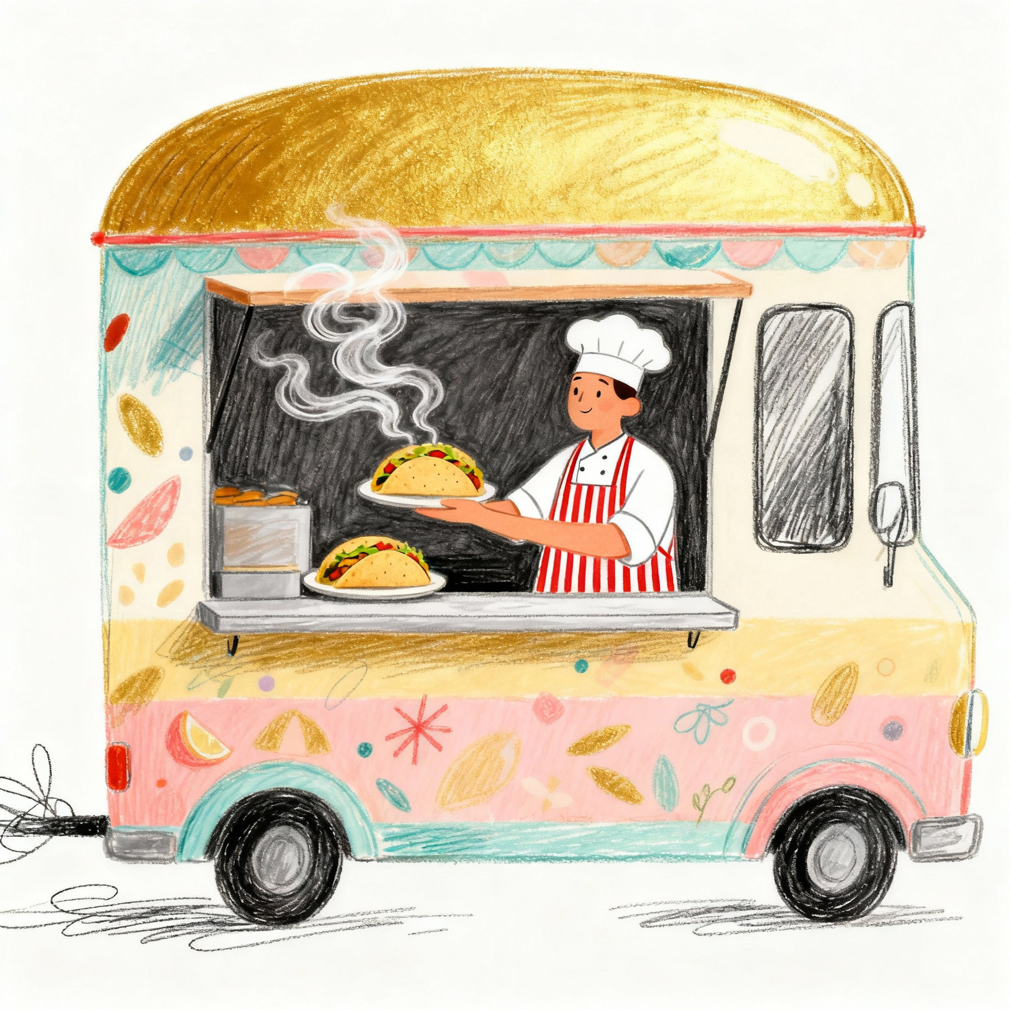 Food Truck Drawings - Create Your Own AI Art