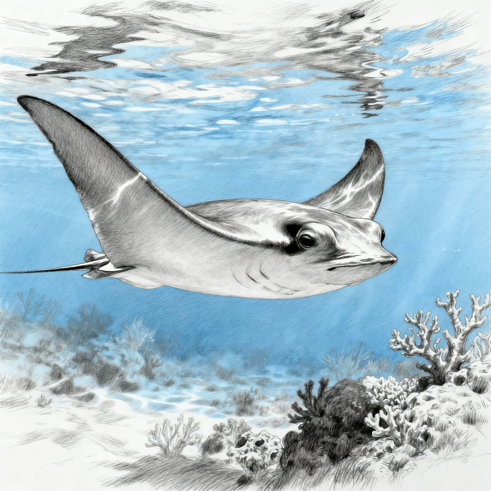 Stingray Drawings - Create Unique AI Art