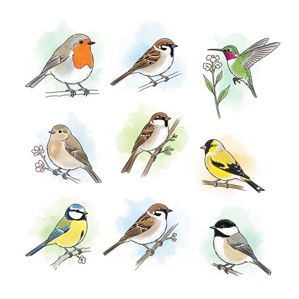 Easy Bird Drawing Gallery - Create Beautiful Bird Art