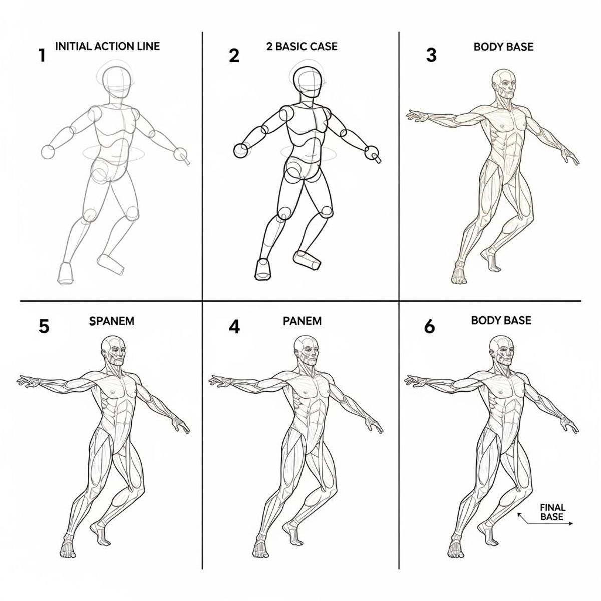 Figure Poses Body Base Drawing Tutorials