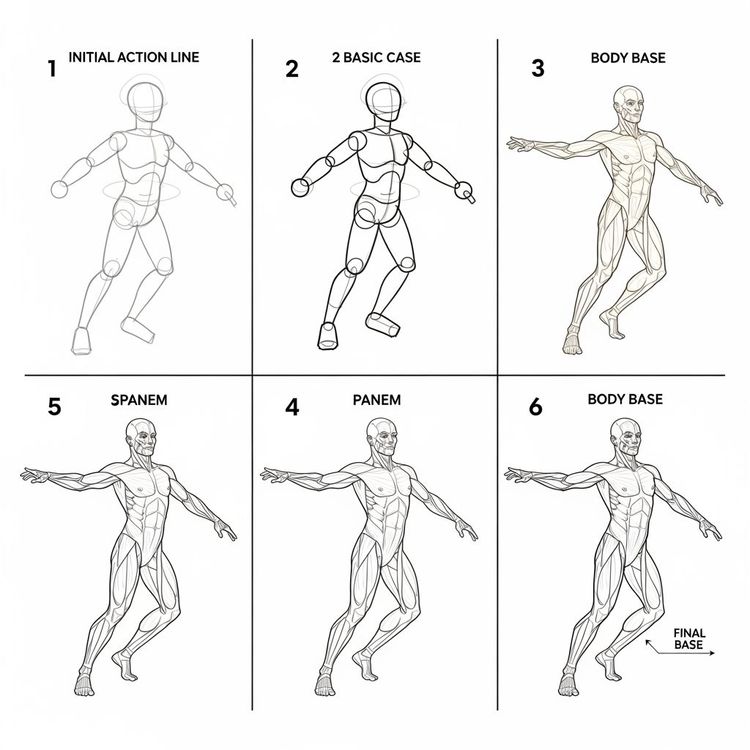 Figure Poses Body Base Drawing Tutorials