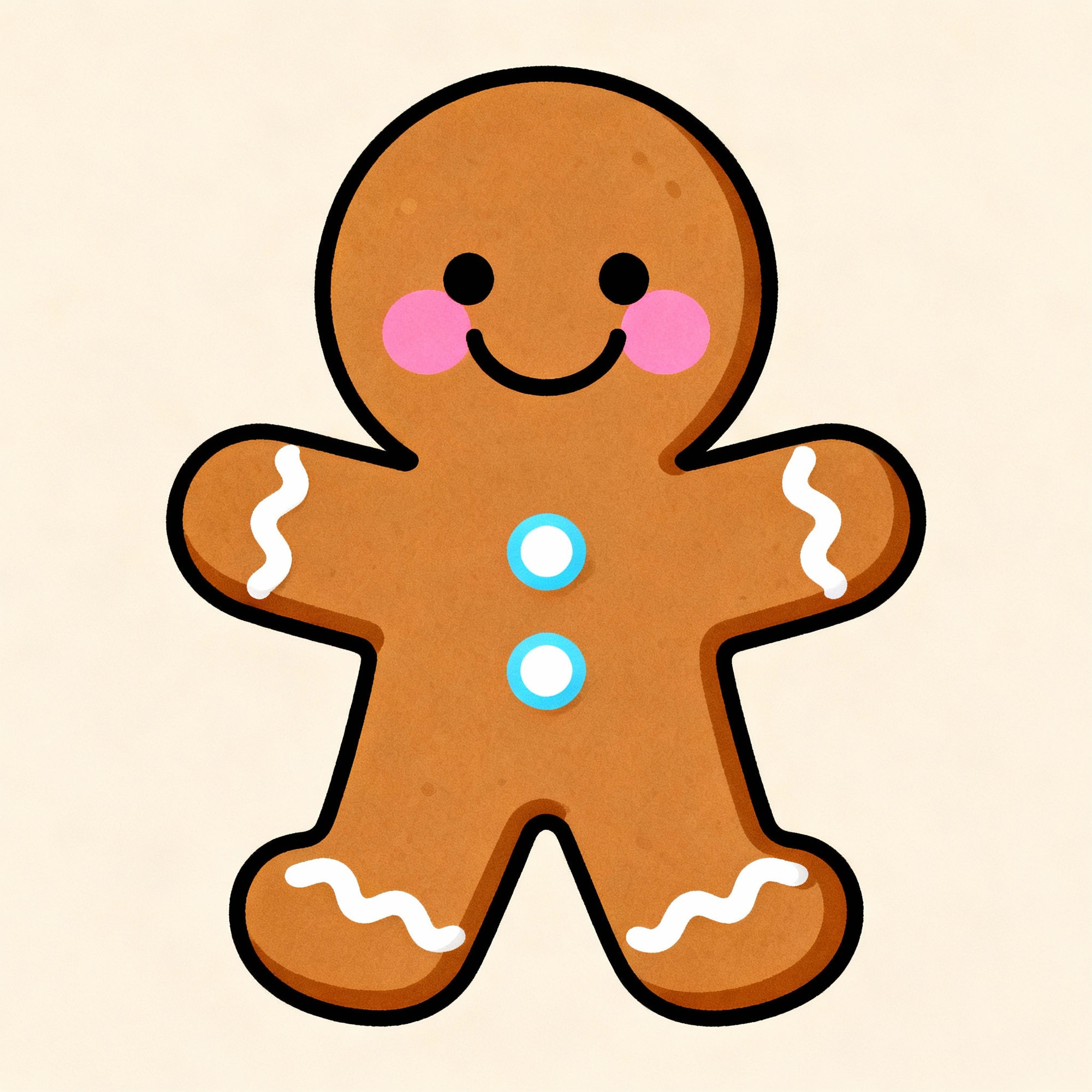 Gingerbread Man Easy Drawing - Create Yours With AI