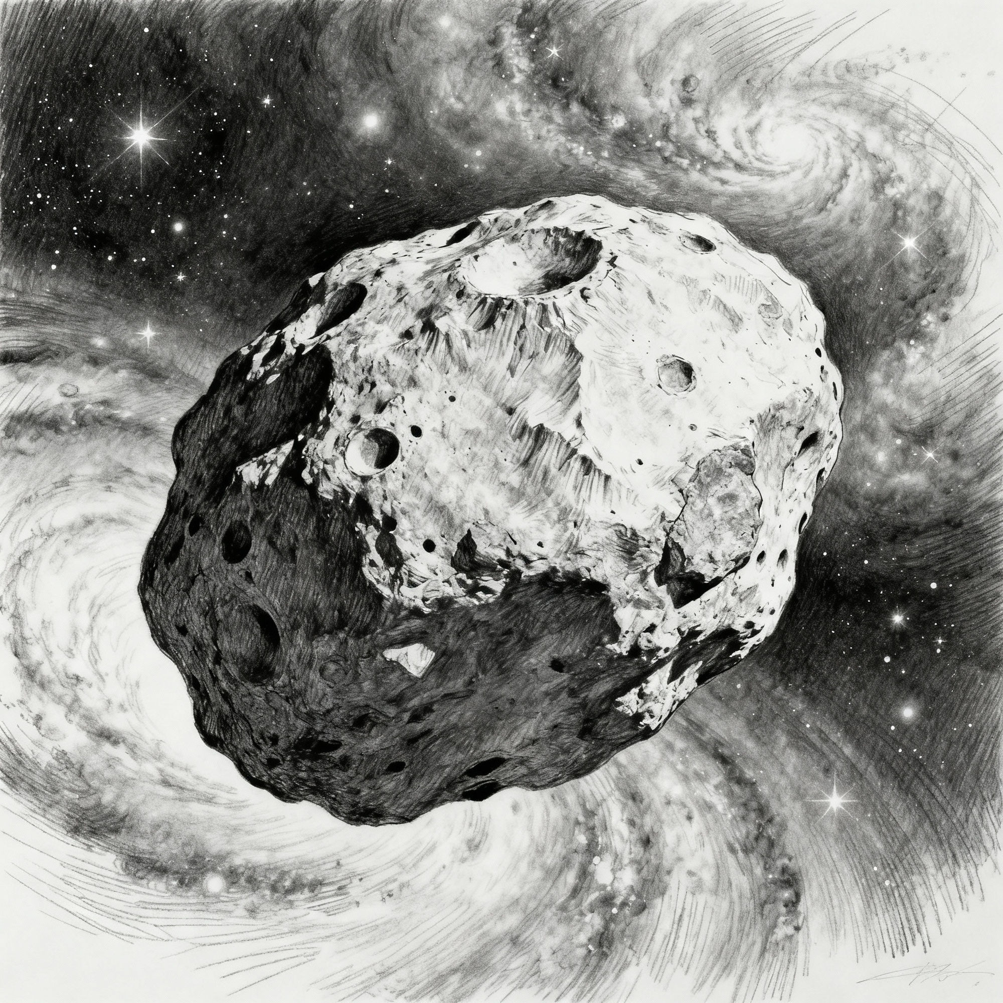 AI-generated Asteroid Drawings - Create Your Own Art