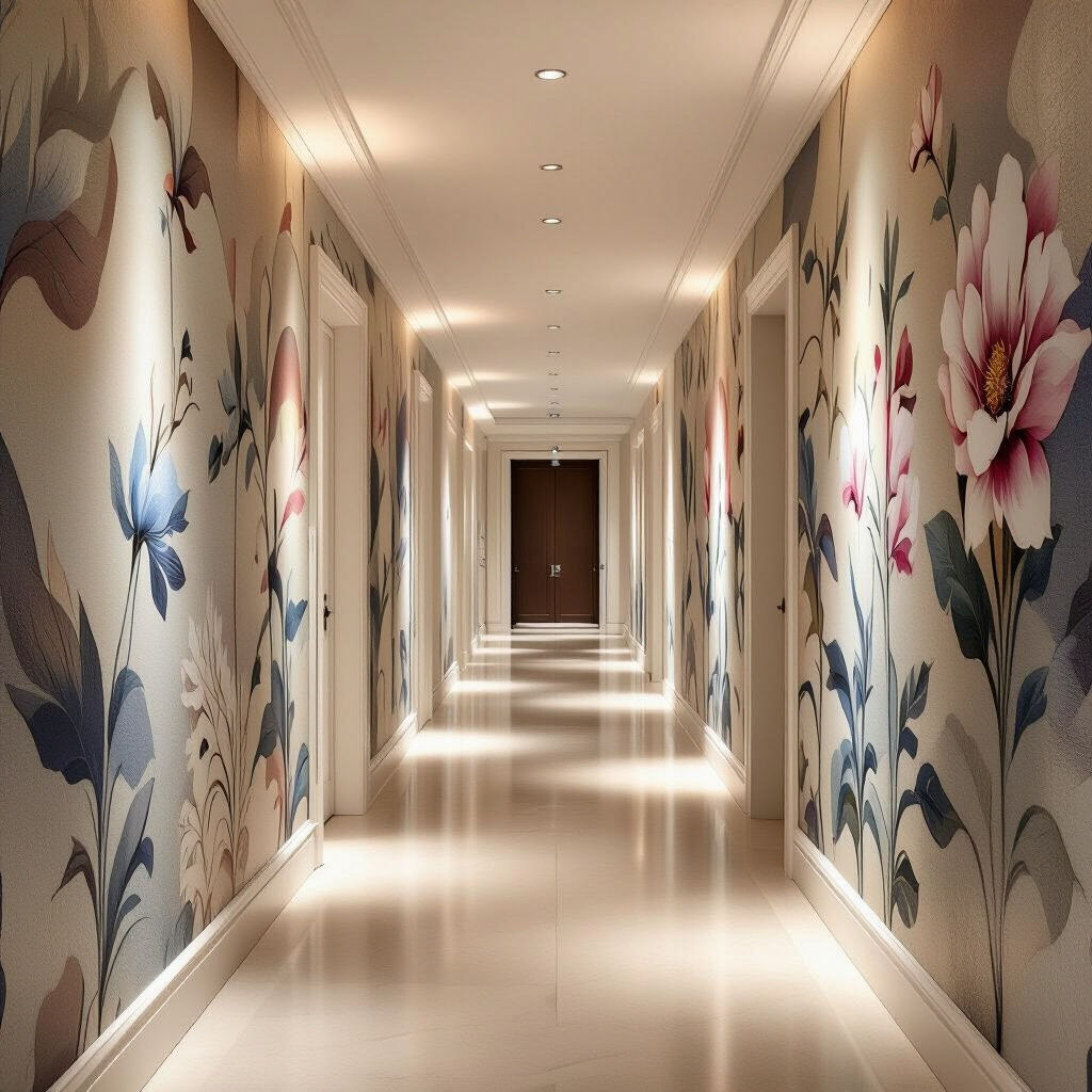Wallpaper Hallway Ideas - AI Generated Designs