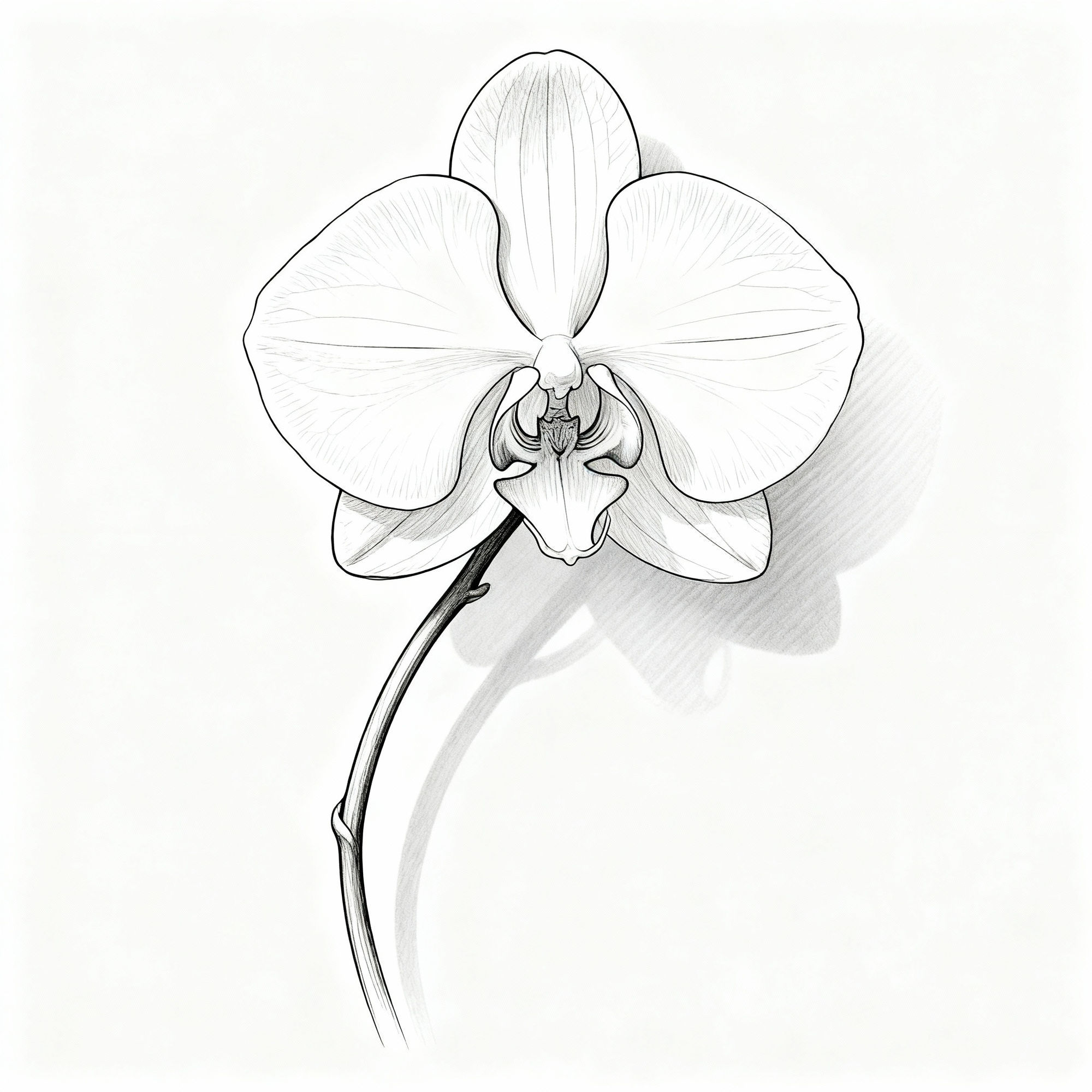 Easy Orchid Drawings - AI Art Gallery