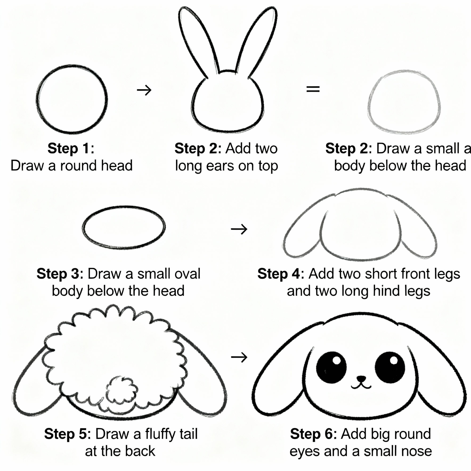 Bunny Directed Drawing - AI Art Gallery