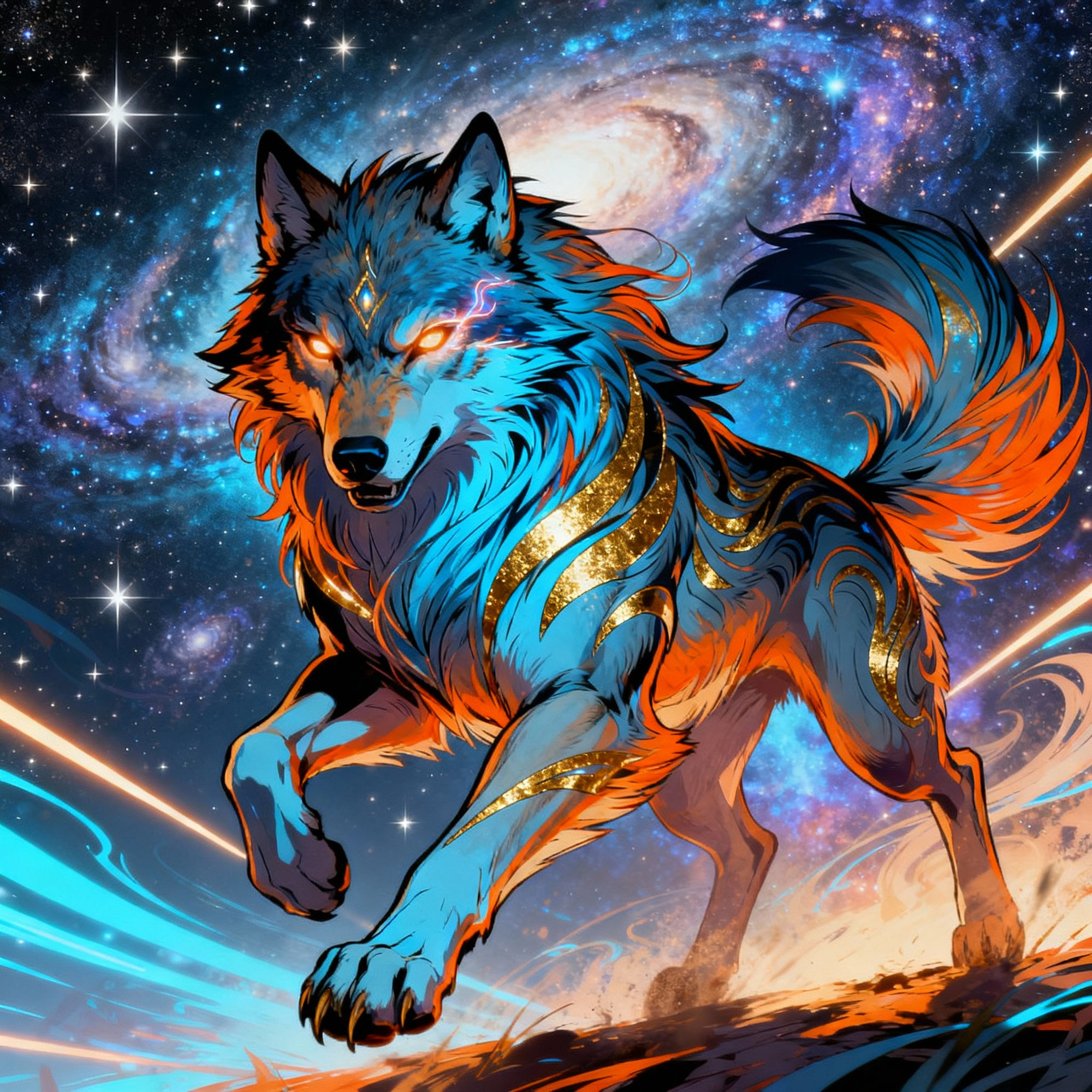 Anime Wolf Drawings - AI Generated Art