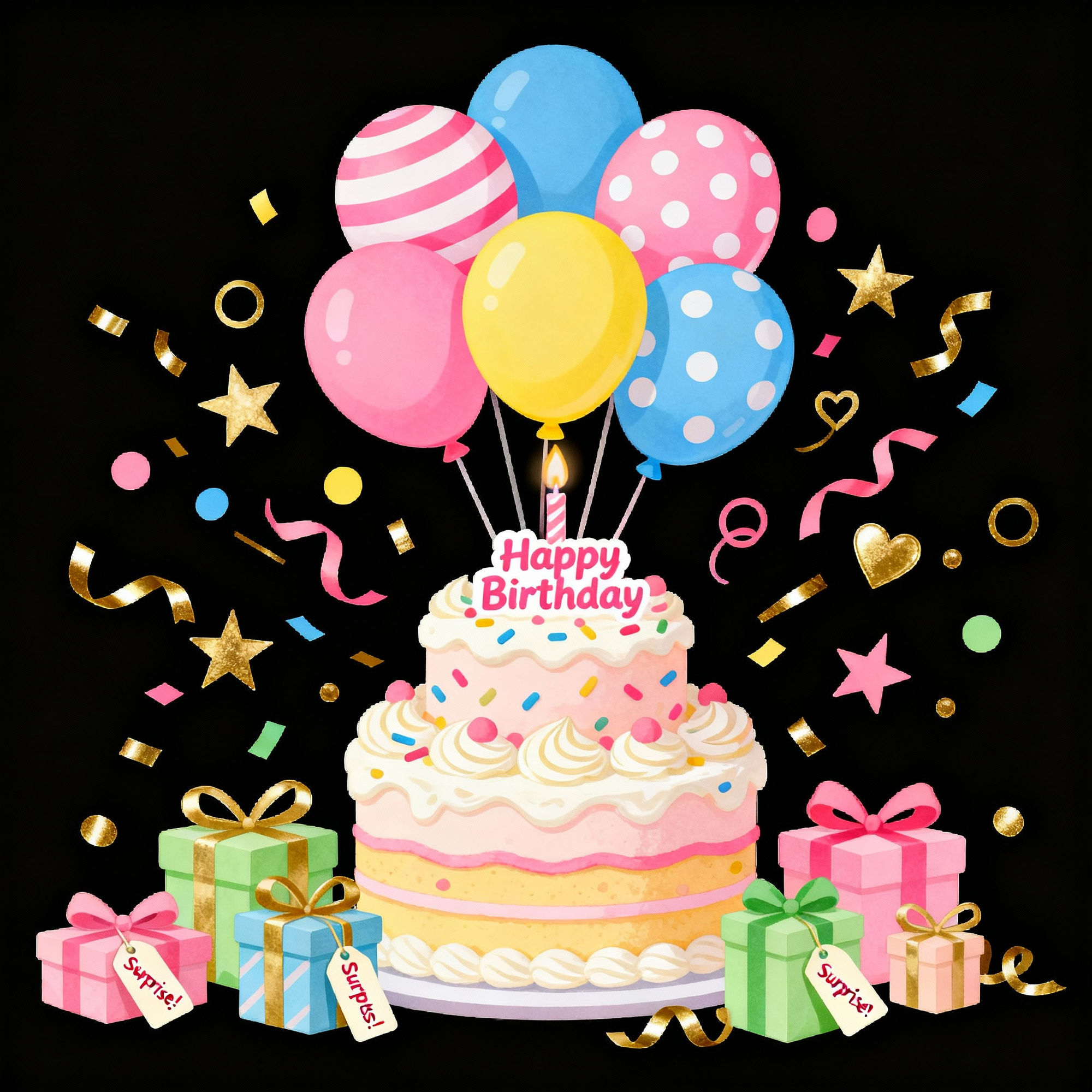 Birthday Clip Art - Free AI Creations On Nightcafe