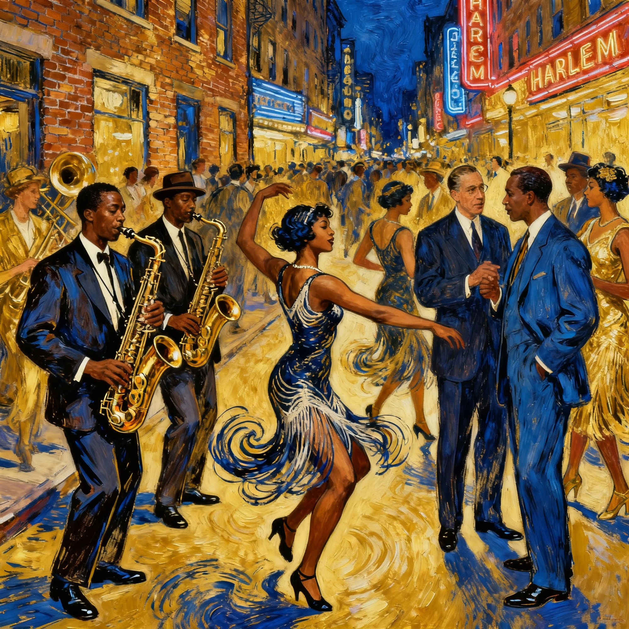Harlem Renaissance Drawings - AI Generated Art