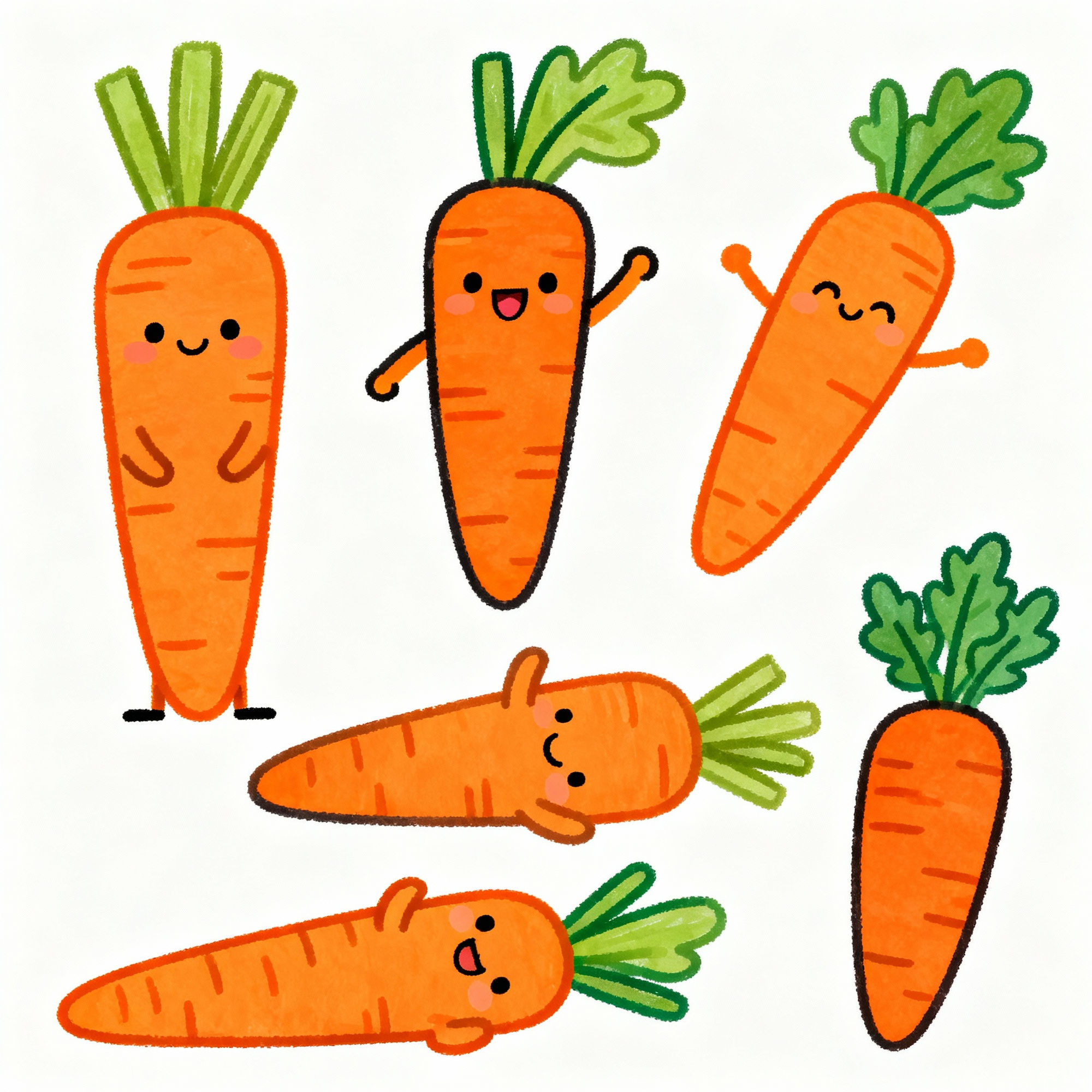 Easy Carrot Drawings - Create Simple Carrot Art With AI
