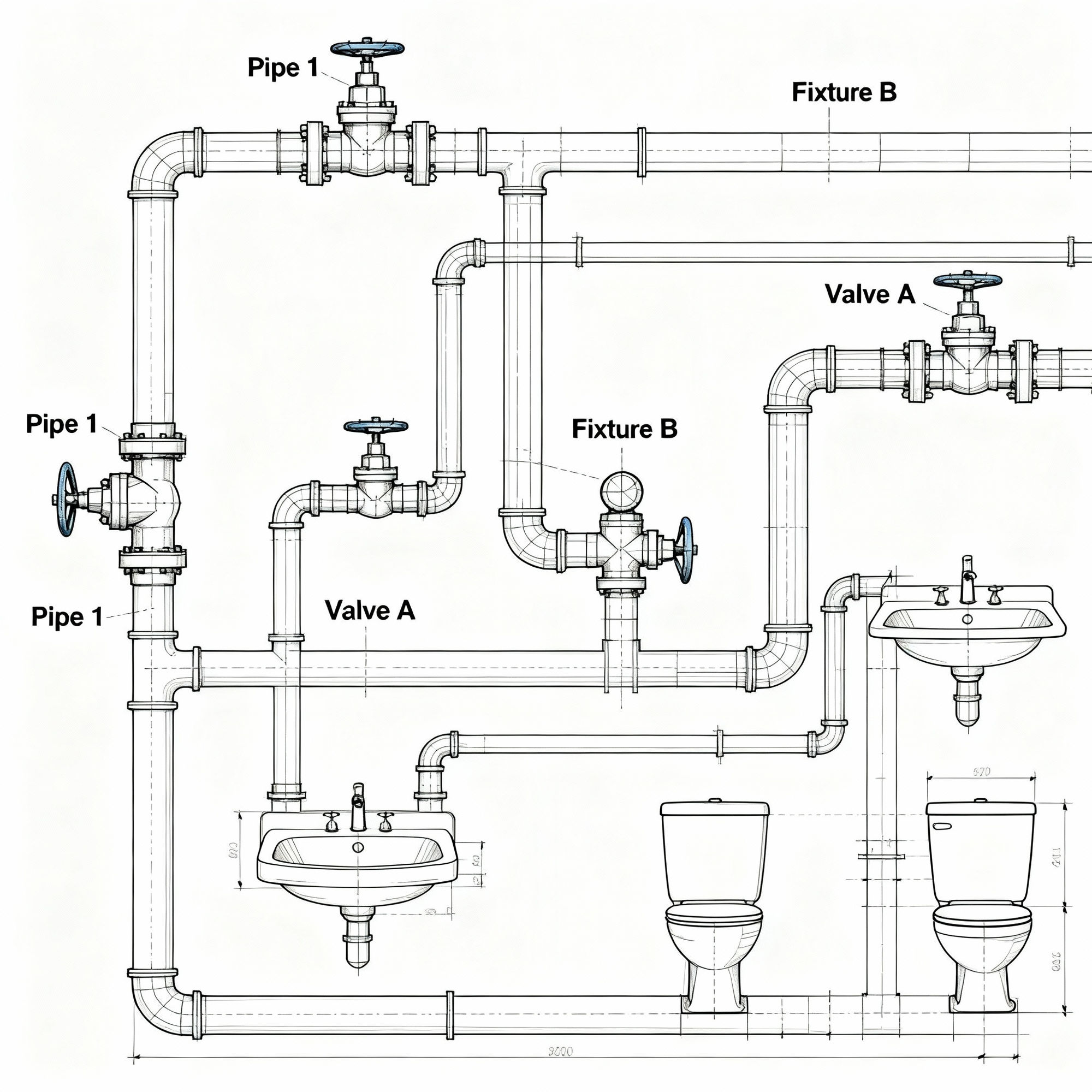 Plumbing Drawings - Create And Explore AI Art