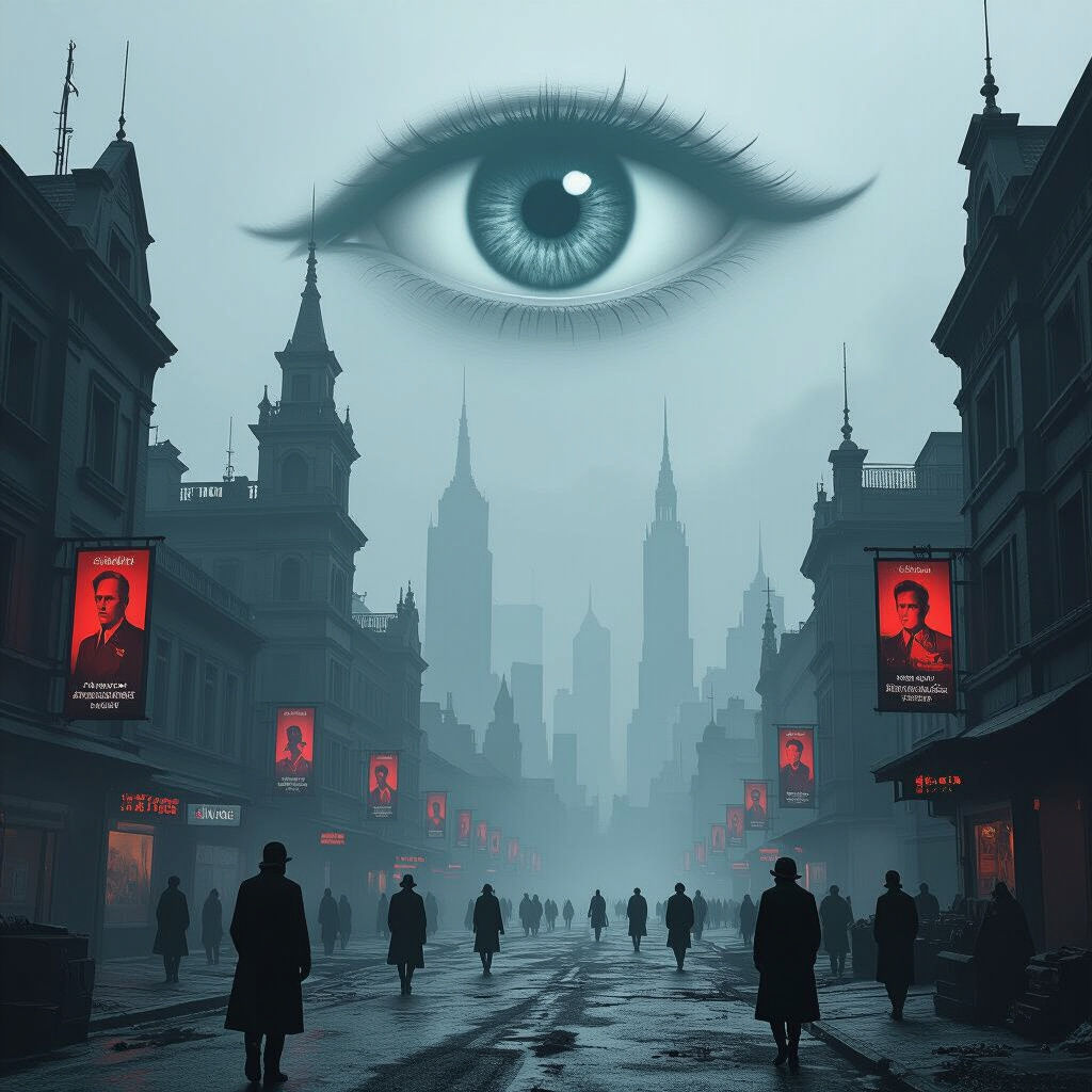 1984 Art Gallery - AI-generated Dystopian Visions